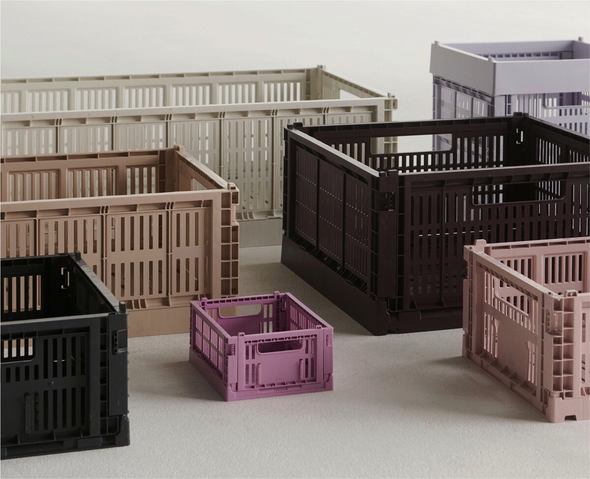 HAY Colour Crate | Colorful storage crates in various sizes