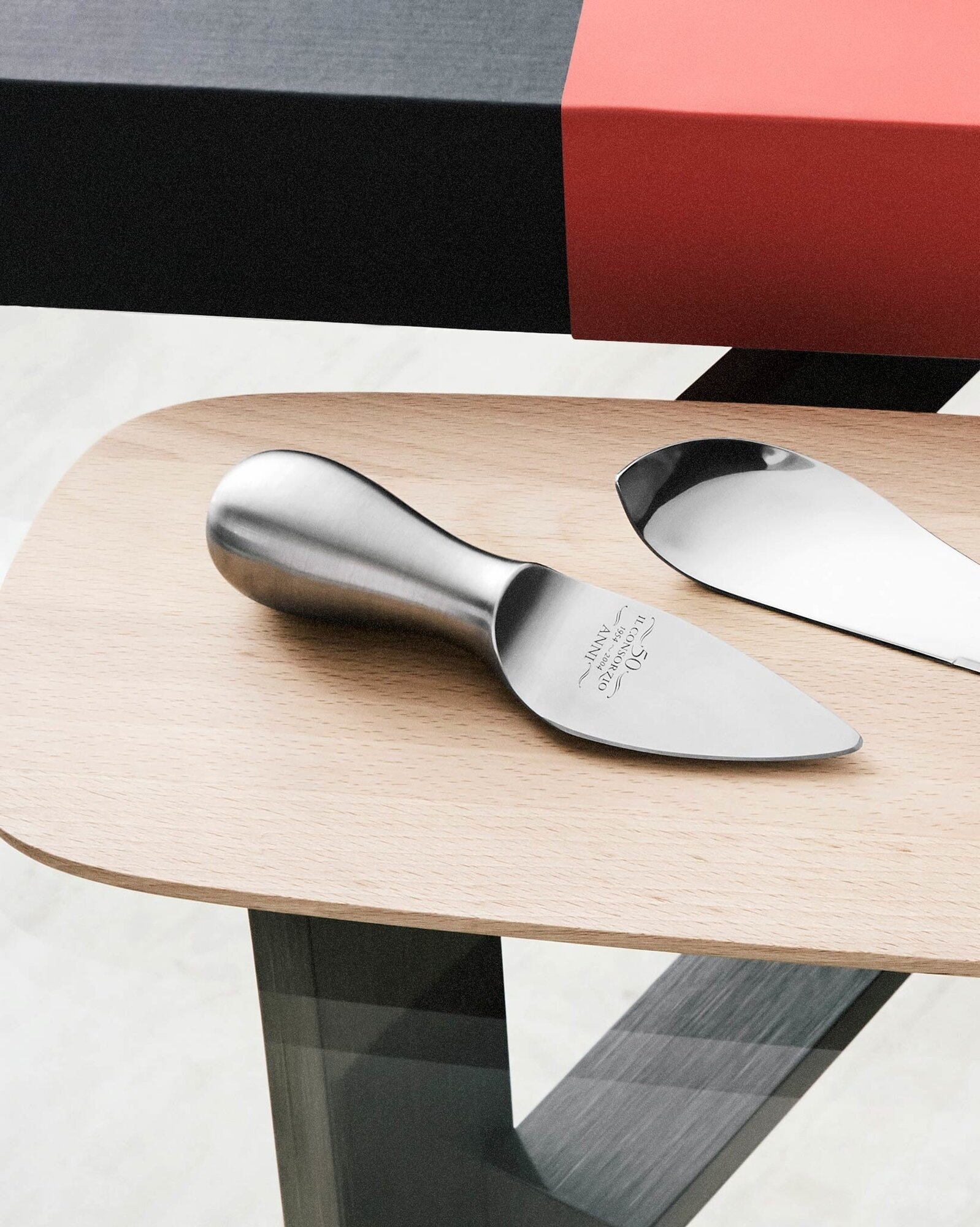 Alessi Mami cheese cutter, matt steel | Finnish Design Shop