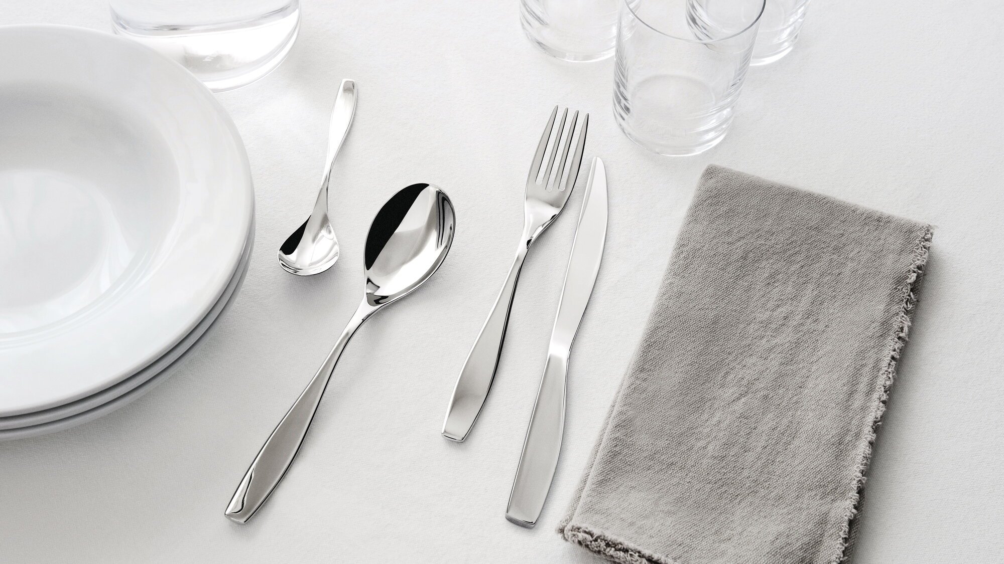 Alessi Duna cutlery set, 24 pcs, stainless steel | Finnish Design Shop