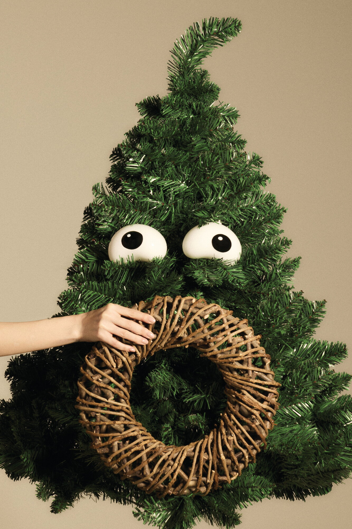 Alessi Nick Treebies ornaments, set of 2, white - black | Finnish ...