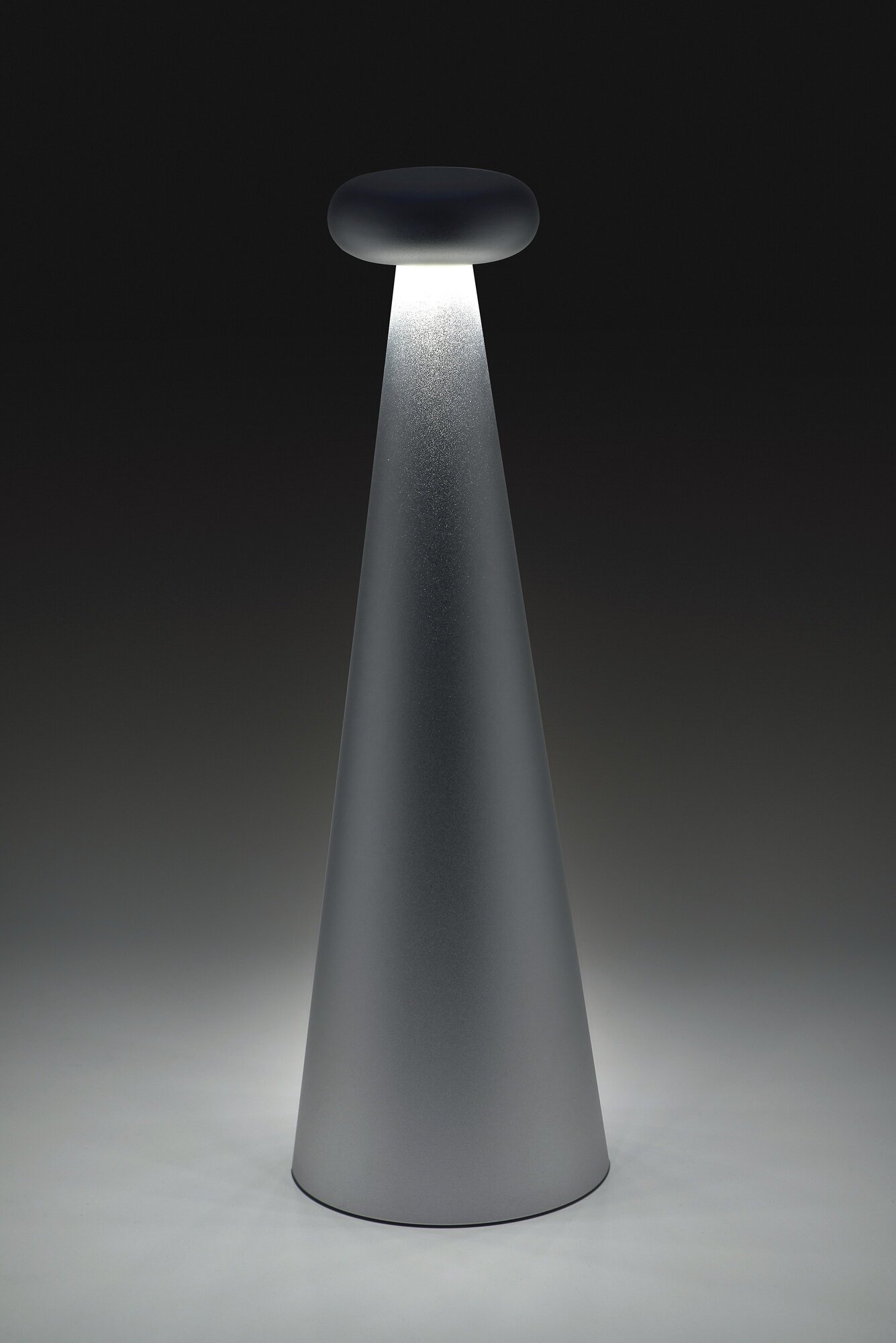 Alessi Bedin portable table lamp, grey | Finnish Design Shop