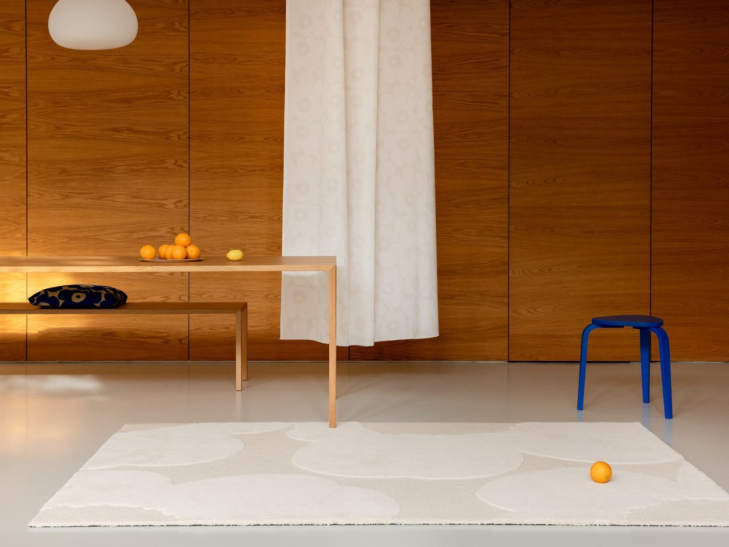 Marimekko Iso Unikko rug, natural white | Finnish Design Shop UK