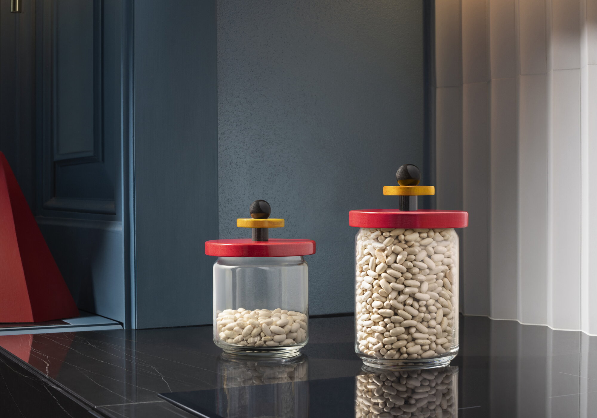 Alessi Twergi ES16 jar, 75 cl, red | Finnish Design Shop