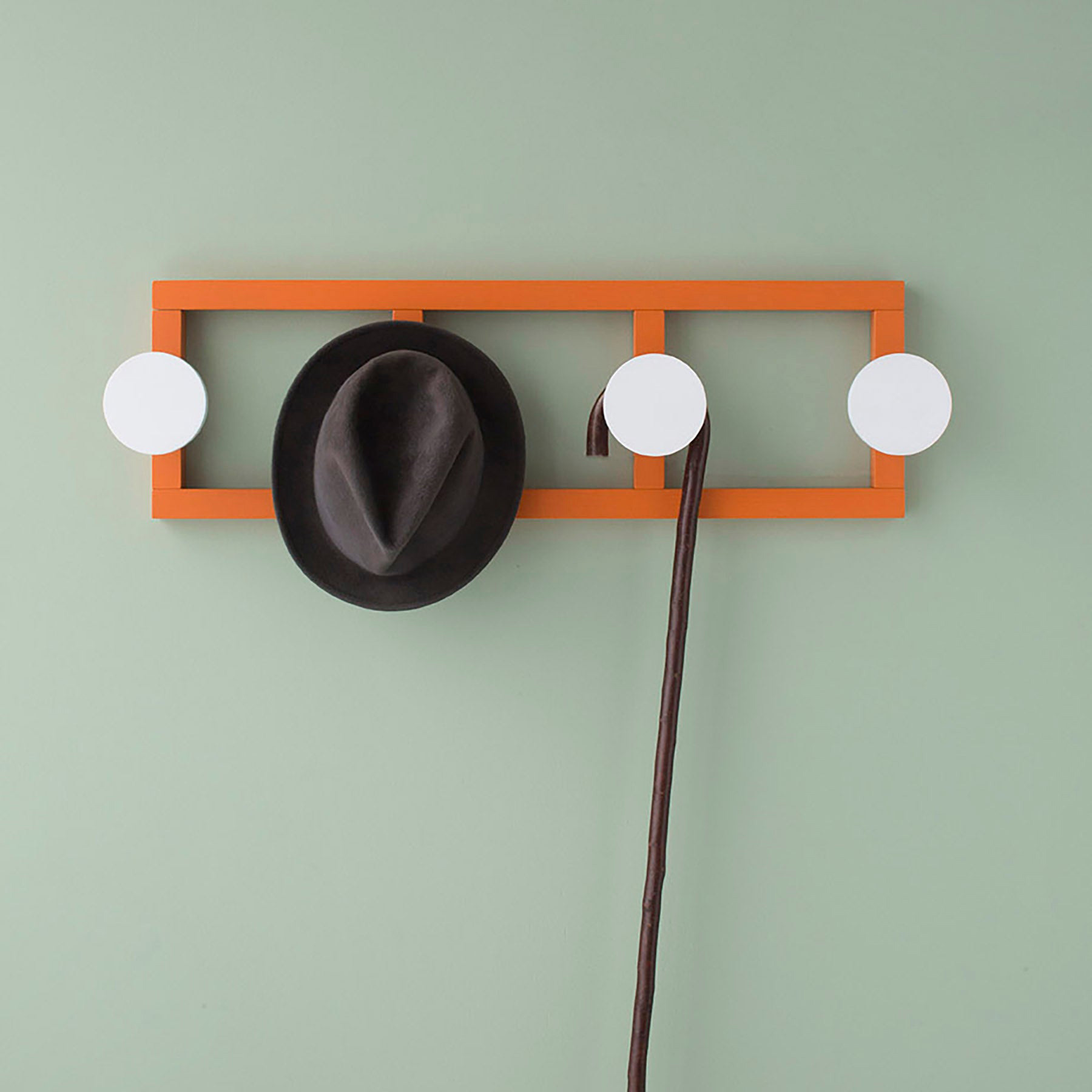Raawii Hook 4, medium, pure orange - signal white | Finnish Design Shop CH