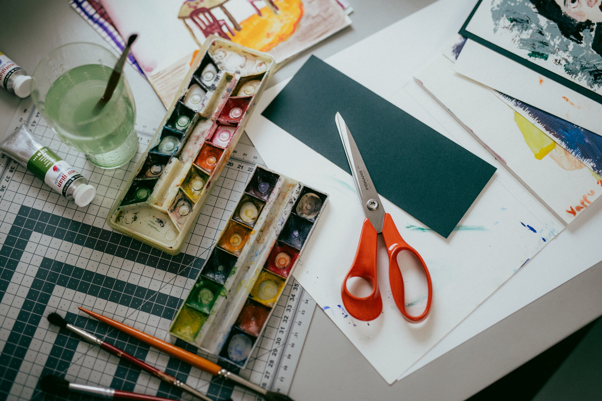 Fiskars Classic universal scissors, 21 cm, left hand, creative ...