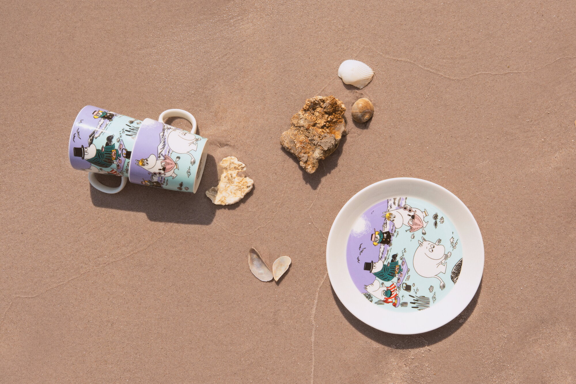 Moomin Arabia Moomin plate, Beach Day | Finnish Design Shop