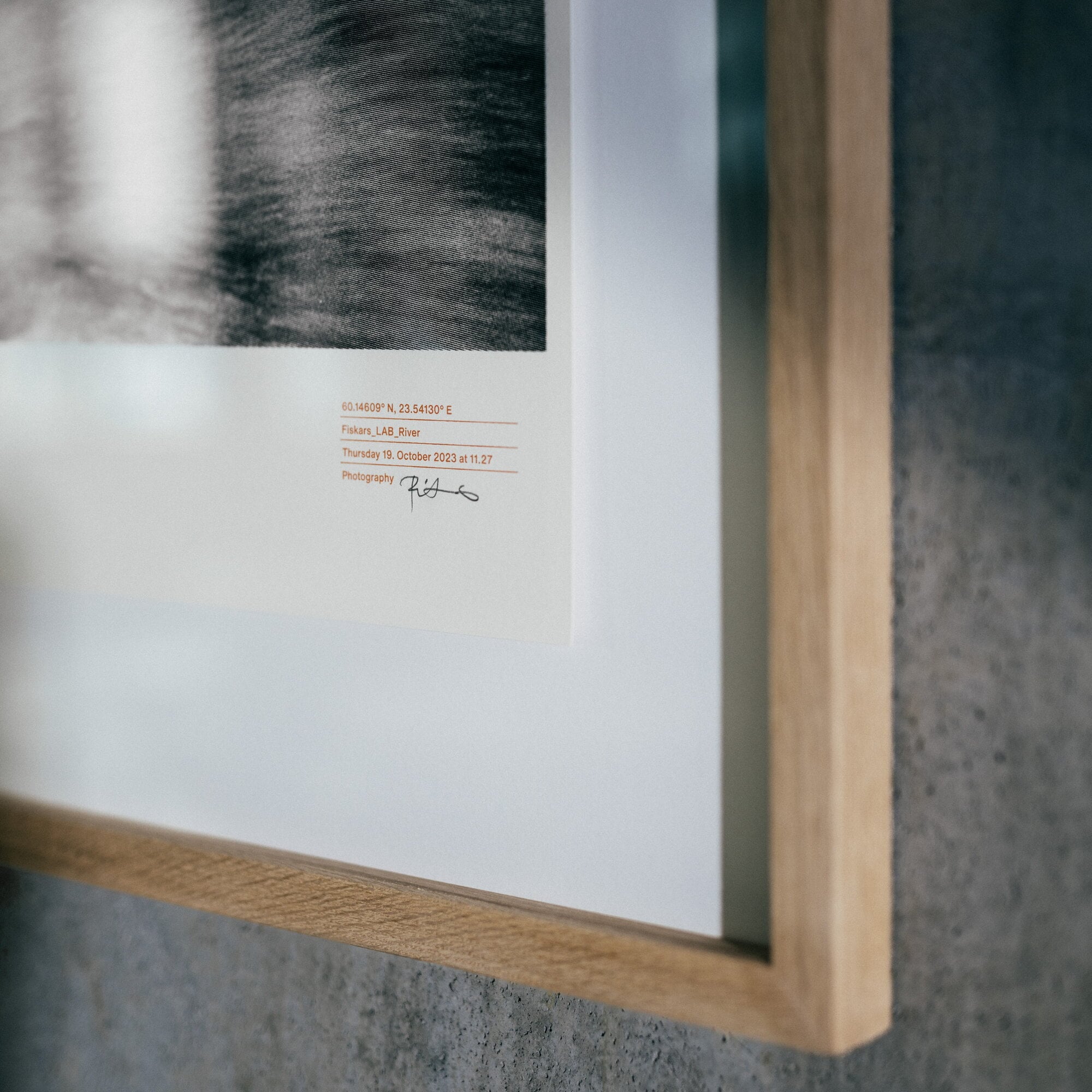 Fiskars LAB wall poster, 50 x 70 cm, River | Finnish Design Shop UK