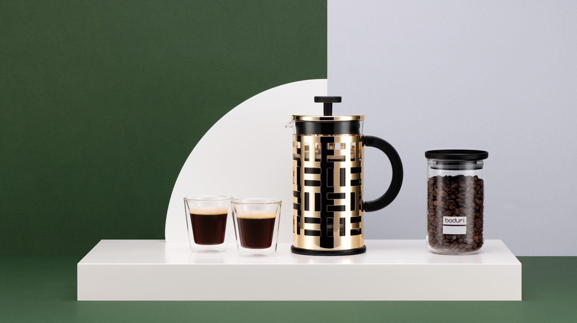 Bodum Canteen doublewall glass, small, 2 pcs, clear | Finnish Design Shop