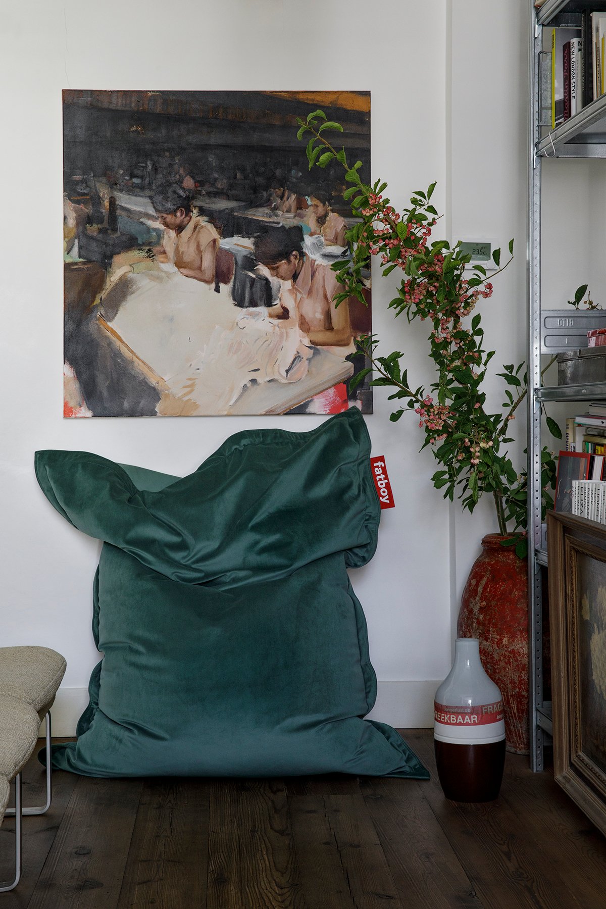 Fatboy Original Slim Velvet Recycled säkkituoli, petrooli | Finnish ...