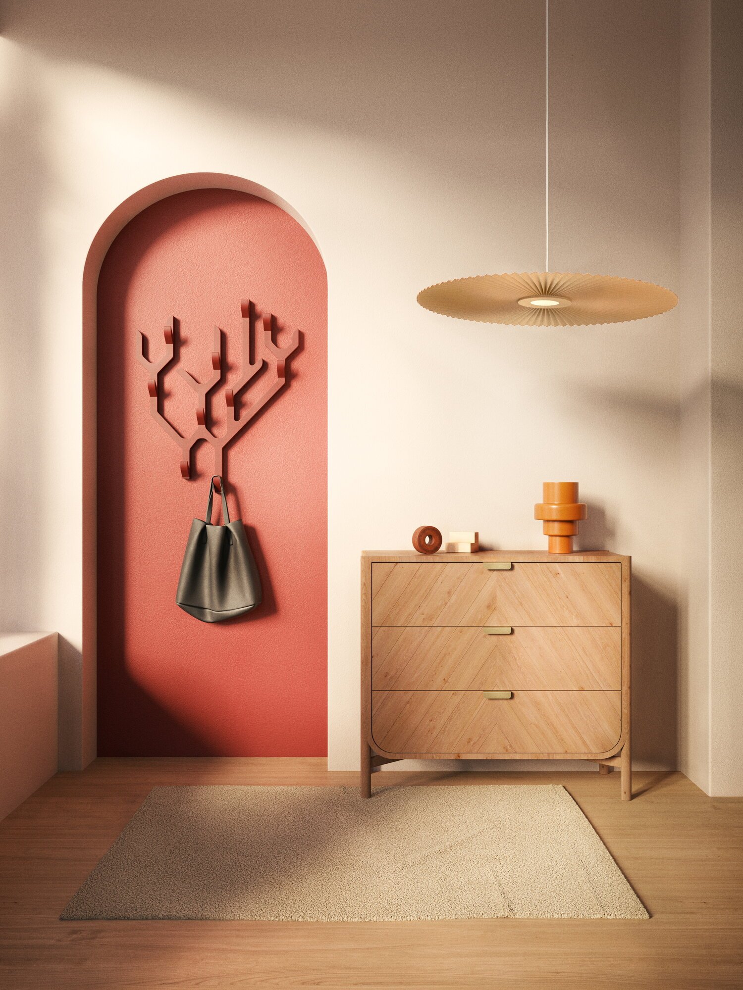 Hartô Porte-manteau mural Ambroise, rose antique | Finnish Design Shop