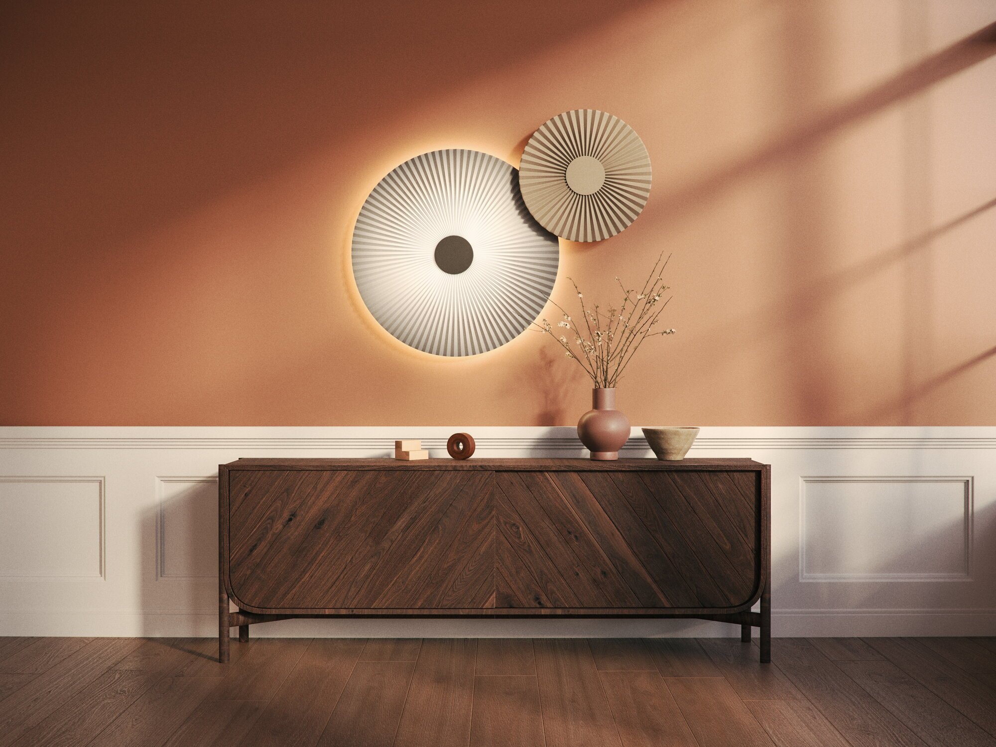 Hartô Appliques murales Carmen, modèle 2025, 50 cm sable doré et 90 cm ...