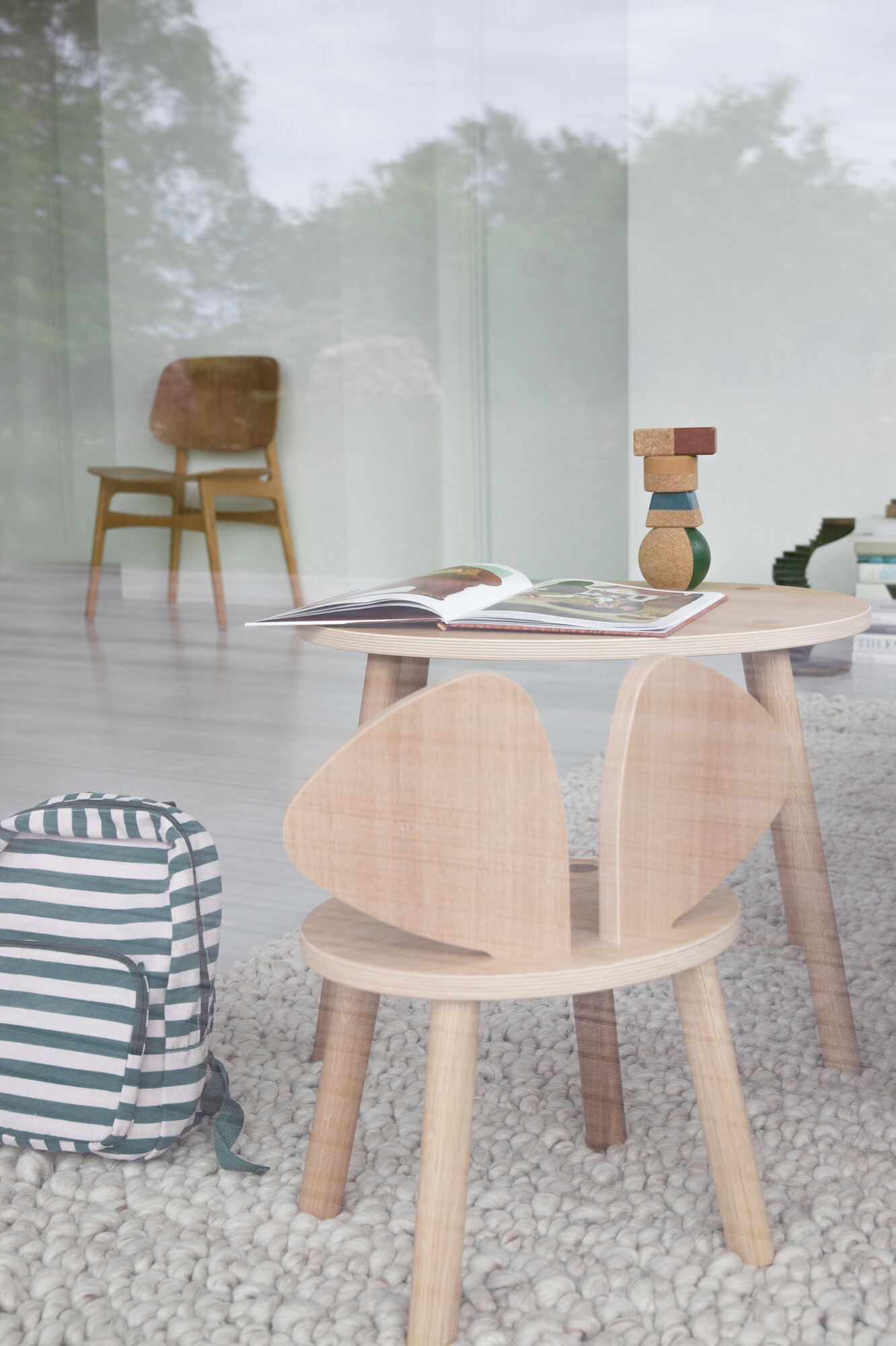 Nofred Mouse table, low, lacquered oak | Finnish Design Shop