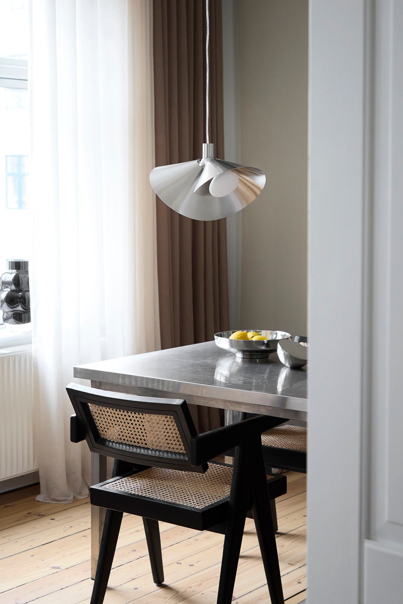 Frandsen Peel pendant, brushed stainless steel | Finnish Design Shop