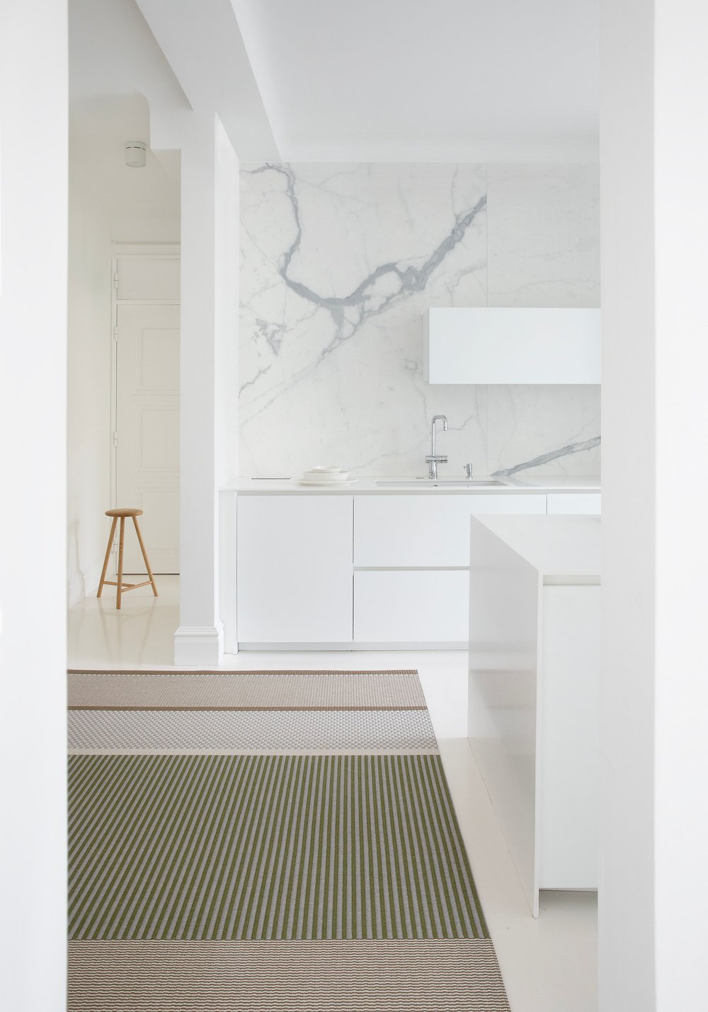 Woodnotes San Francisco rug, aspen green - stone | Finnish Design Shop NL