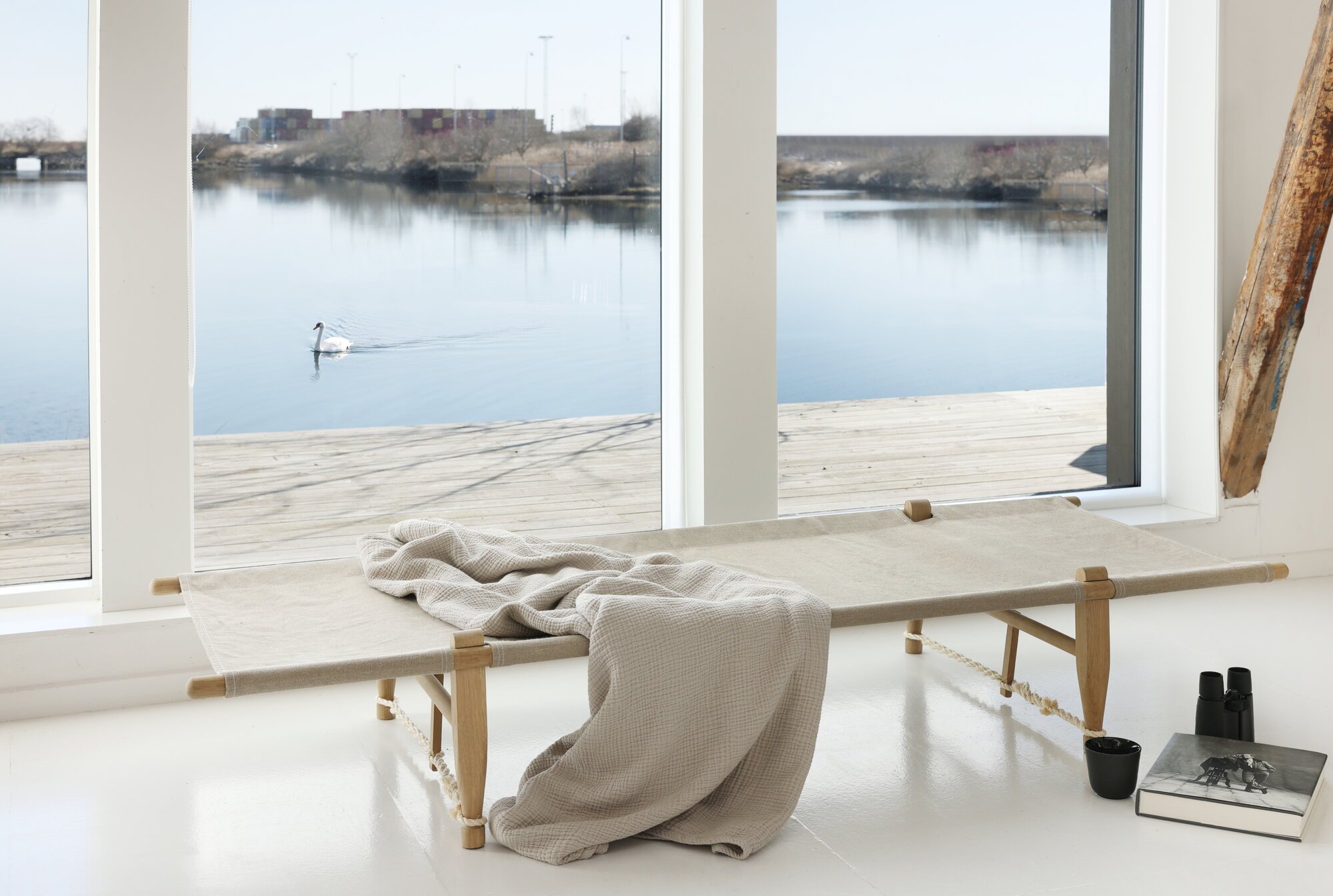 Skovshoved Møbelfabrik OGK daybed, oak - linen | Finnish Design Shop
