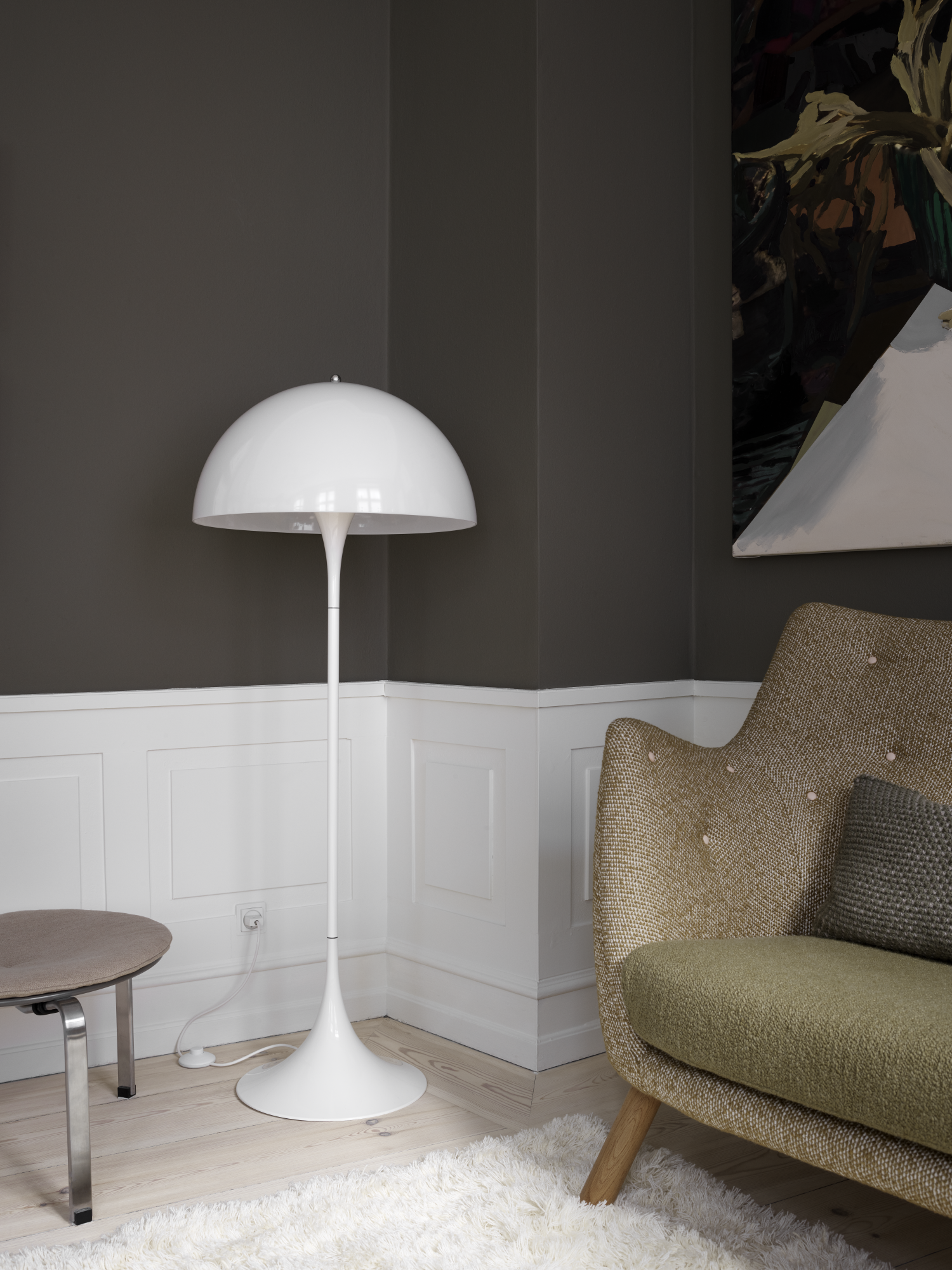 Louis Poulsen Panthella floor lamp, V2, opal | Finnish Design Shop