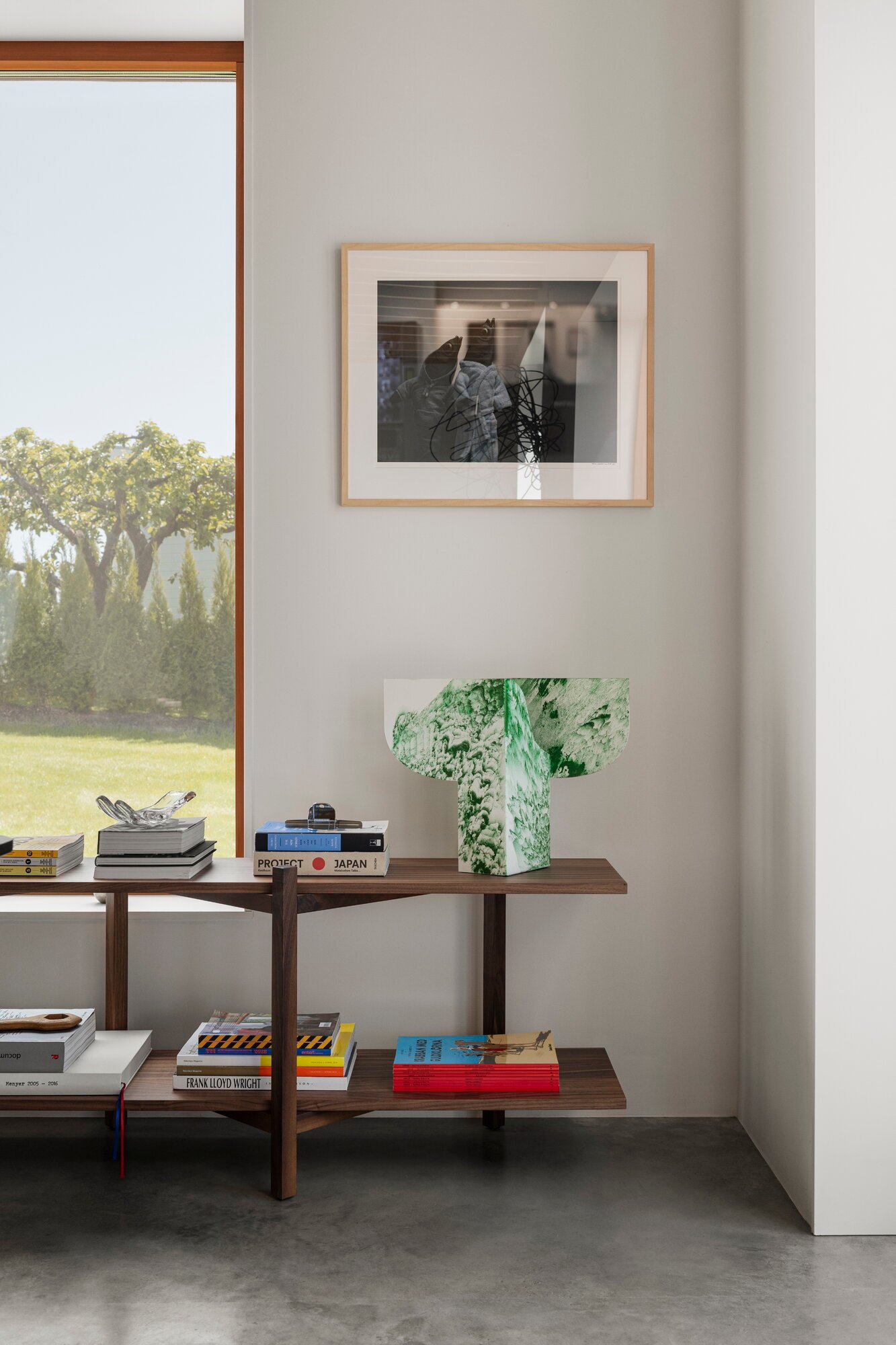 Hem Zig Zag media shelf, walnut | Finnish Design Shop