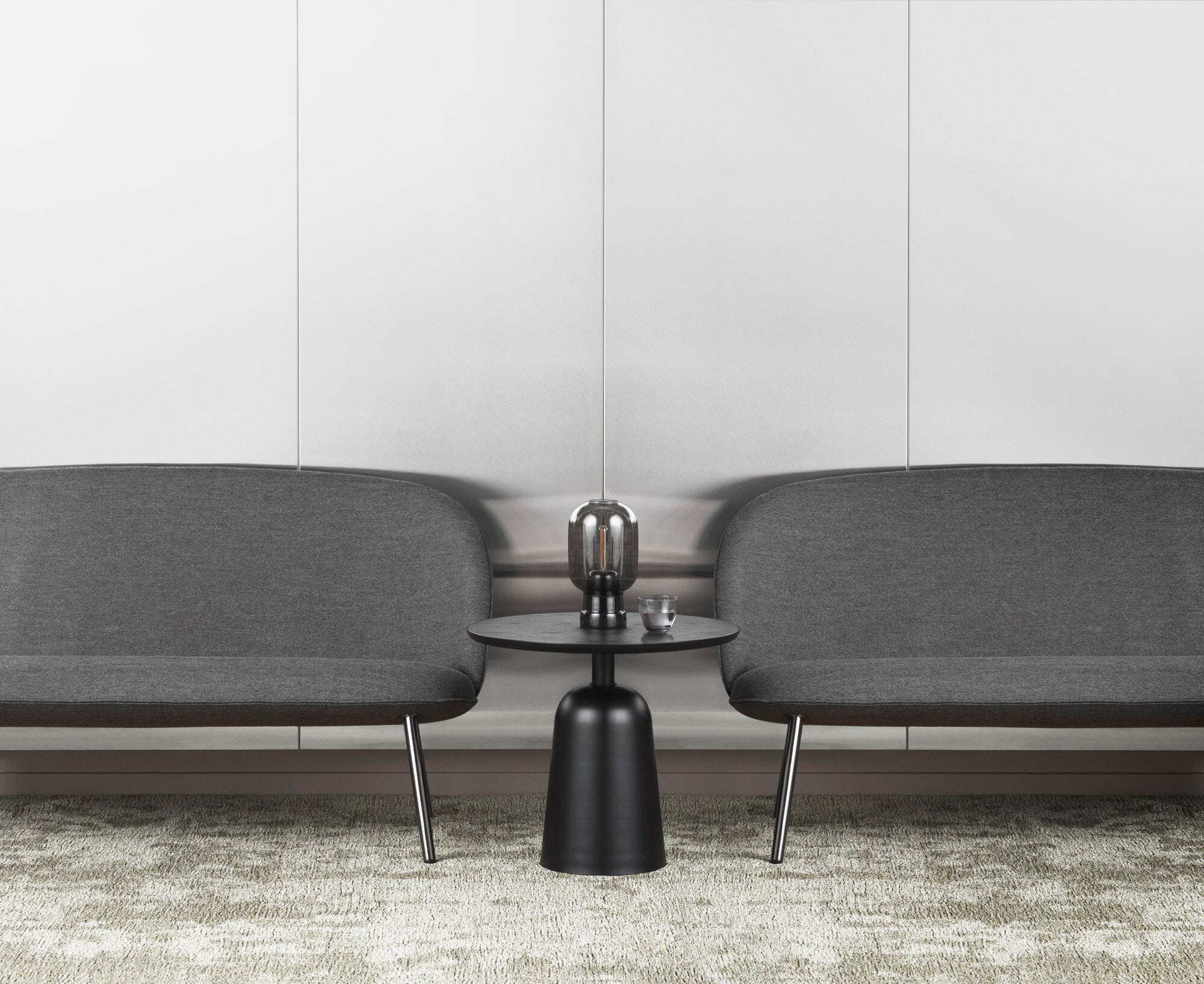 Normann Copenhagen Turn side table 55 cm, black | Finnish Design Shop