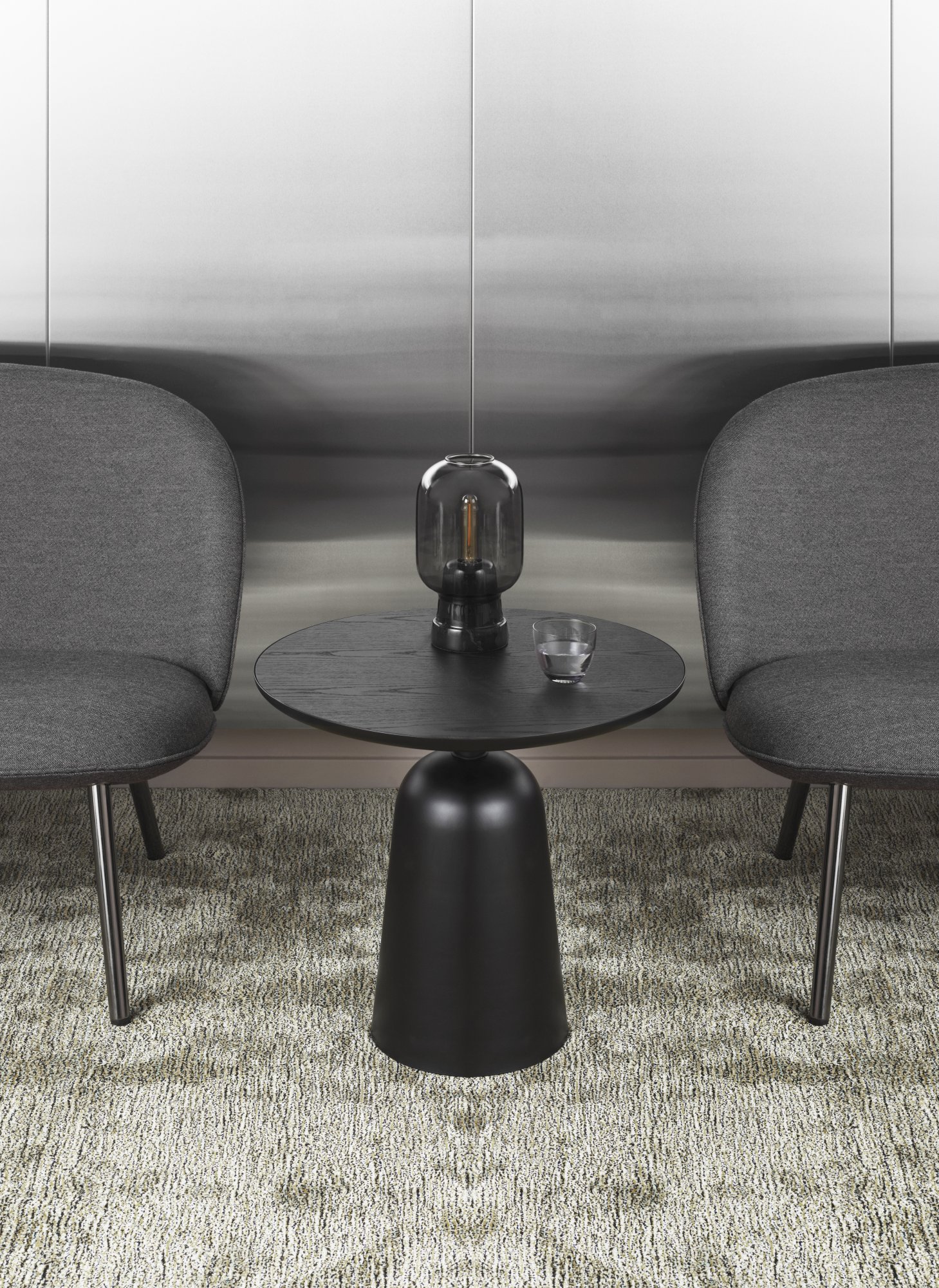 Normann Copenhagen Turn side table 55 cm, black | Finnish Design Shop