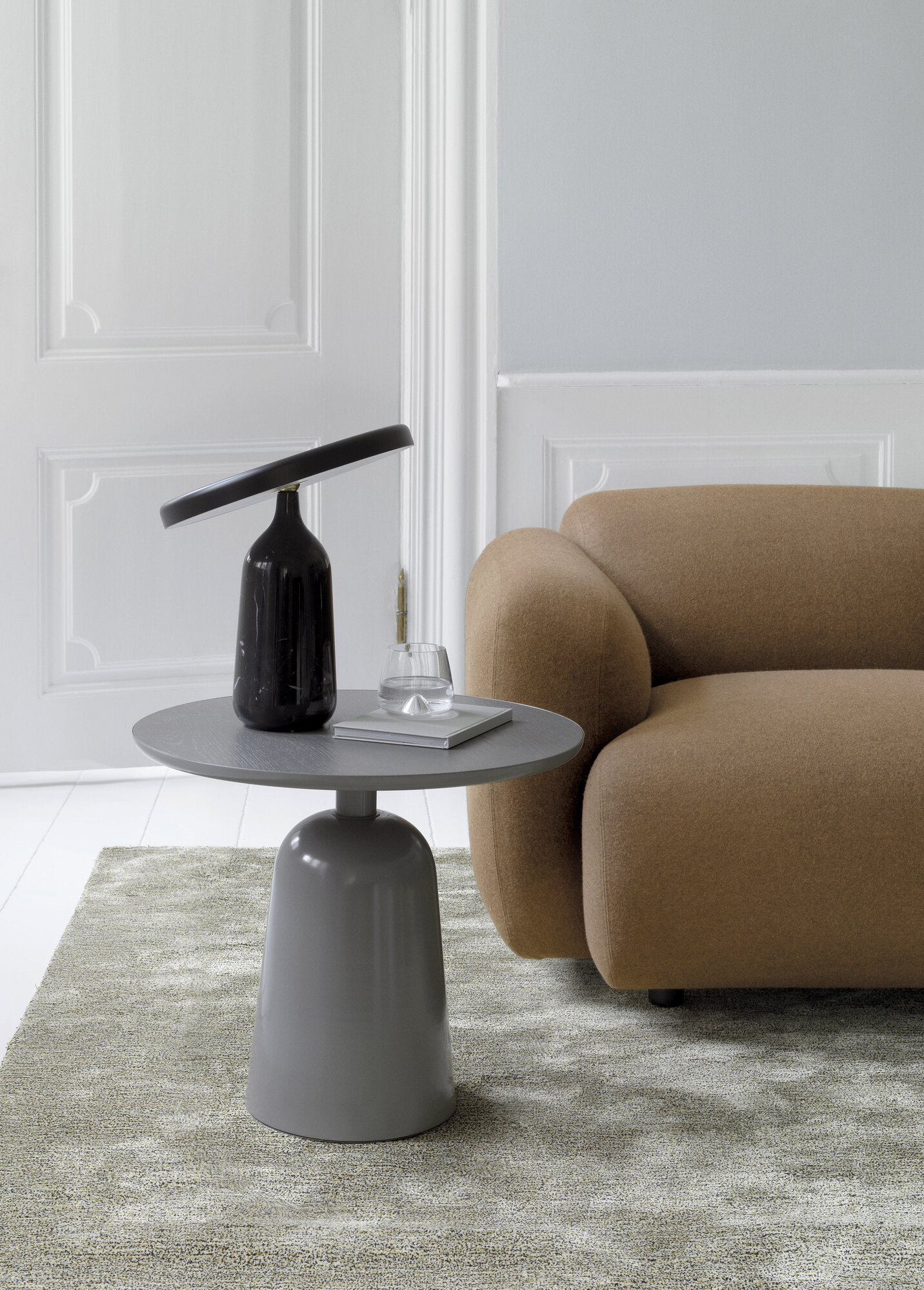 Normann Copenhagen Turn side table 55 cm, grey | Finnish Design Shop