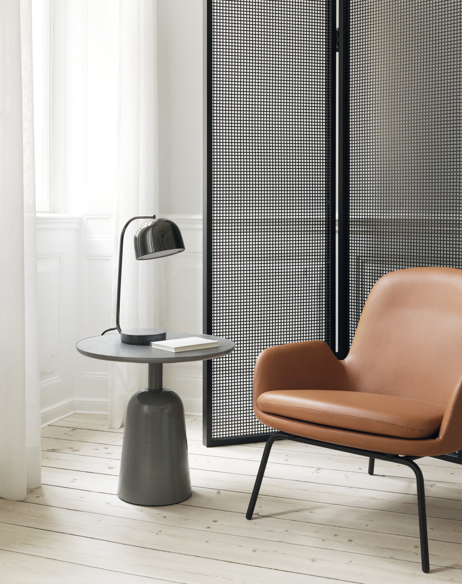 Normann Copenhagen Turn side table 55 cm, grey | Finnish Design Shop