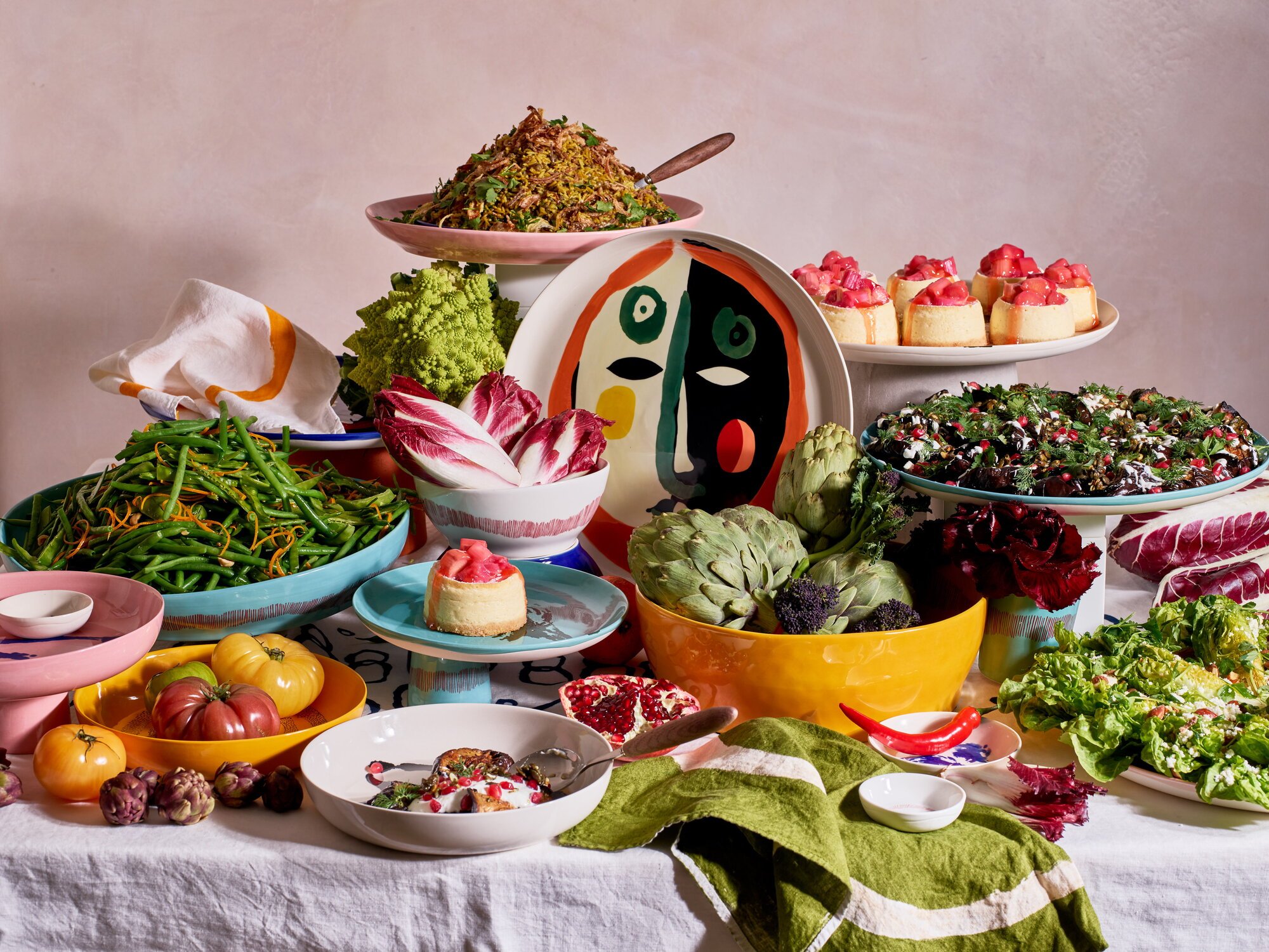 Serax Feast salad bowl, yellow - red | Finnish Design Shop UK