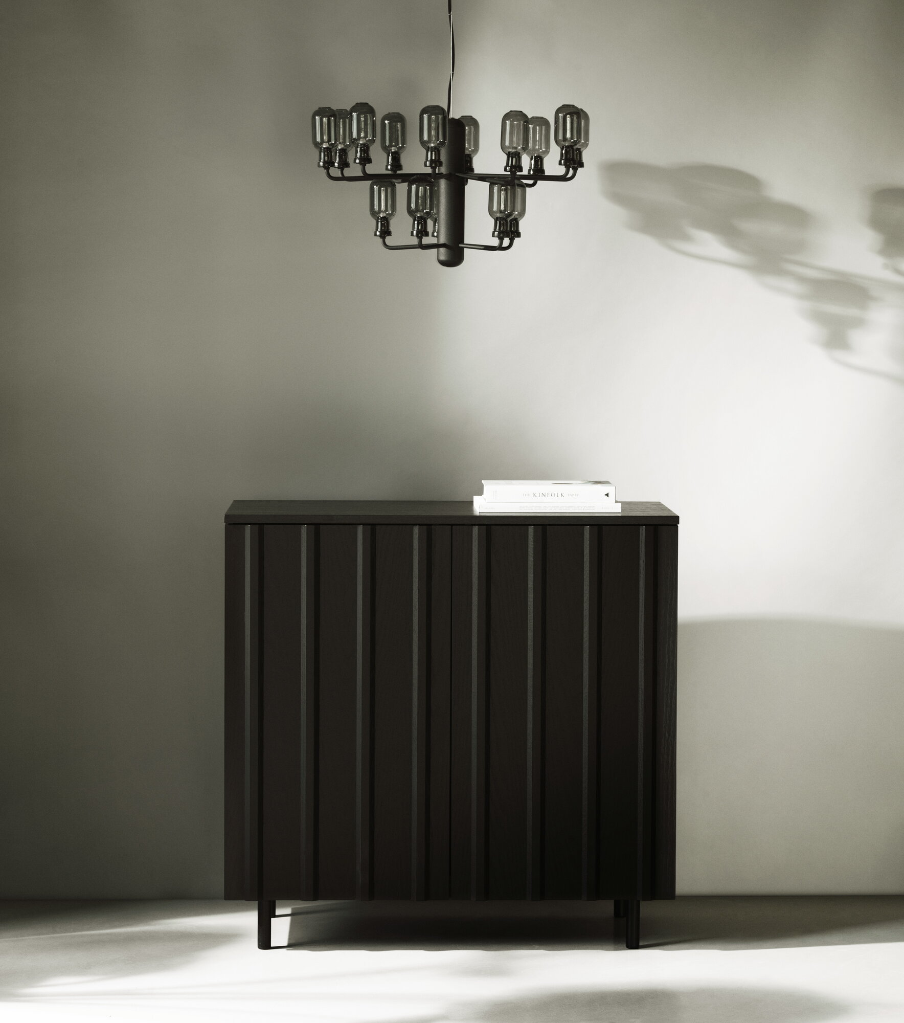 Normann Copenhagen Rib cabinet, 98,5 cm, soft black | Finnish Design Shop