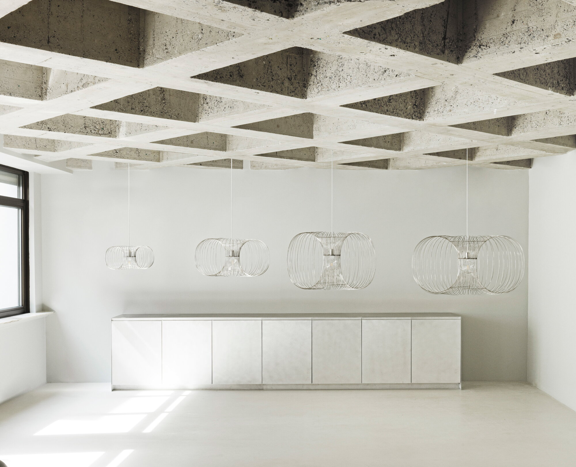 Normann Copenhagen Coil pendant, 110 cm, stainless steel | Finnish ...