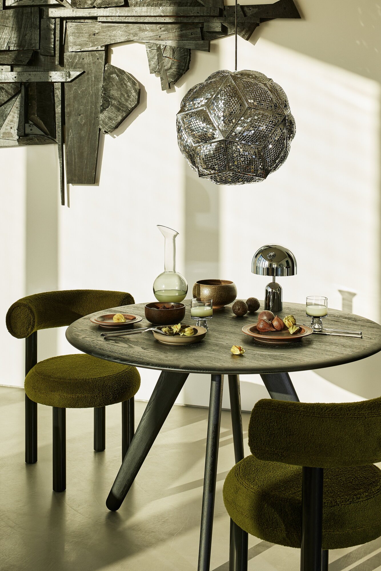 Tom Dixon Bell portable LED table lamp, silver | Finnish Design Shop UK