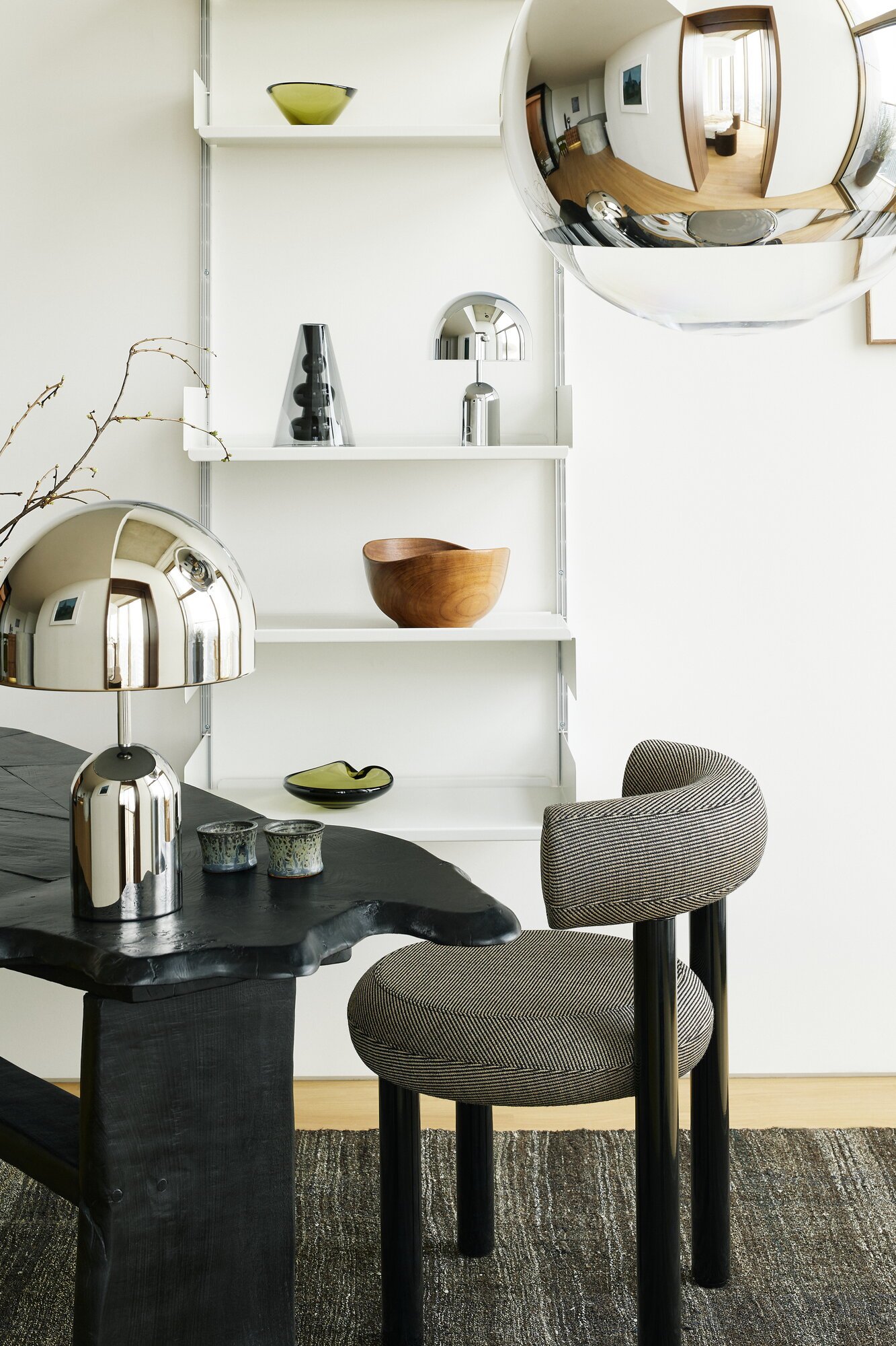 Tom Dixon Bell portable LED table lamp, silver | Finnish Design Shop UK