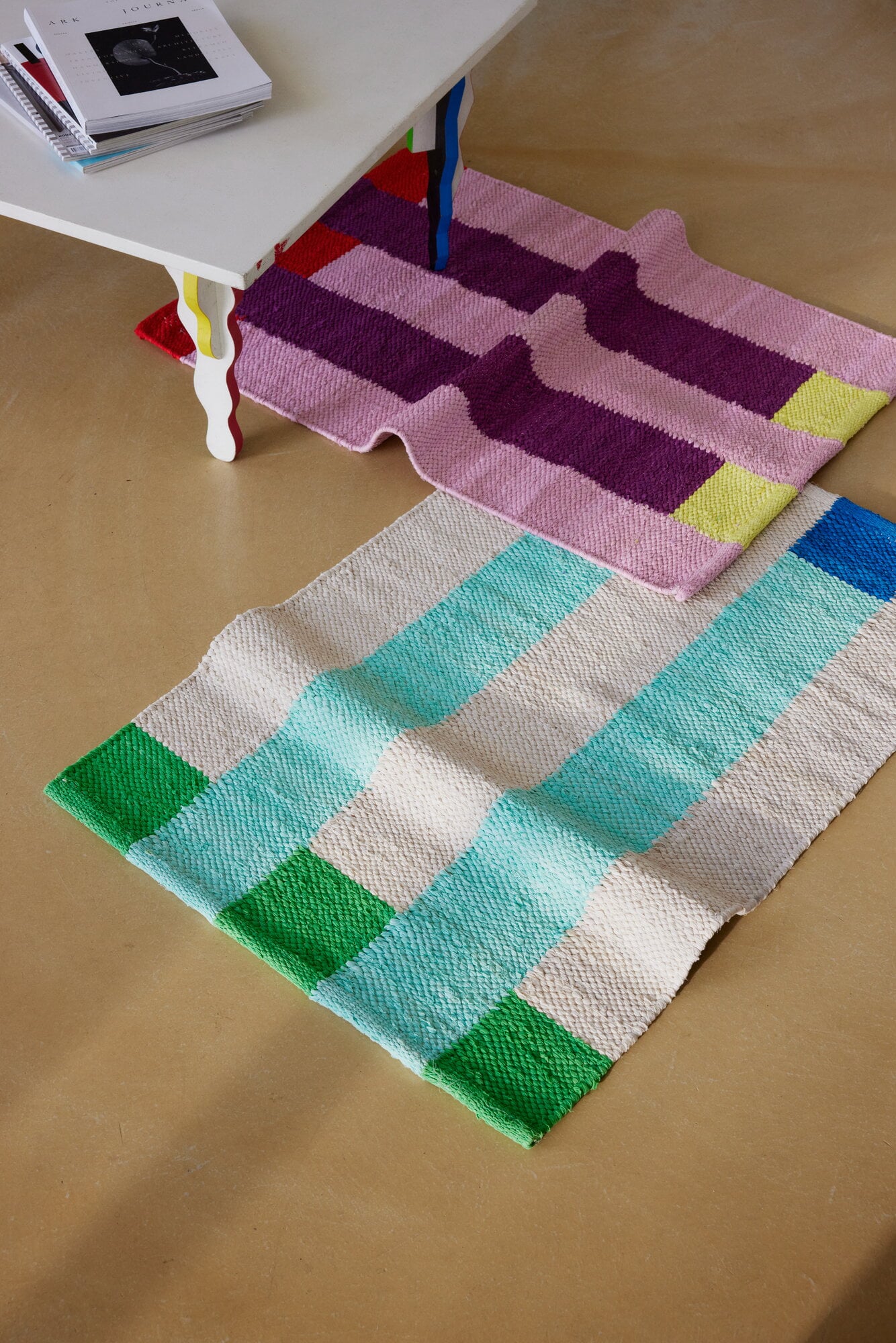 Finarte Rytmi rug, pink | Finnish Design Shop