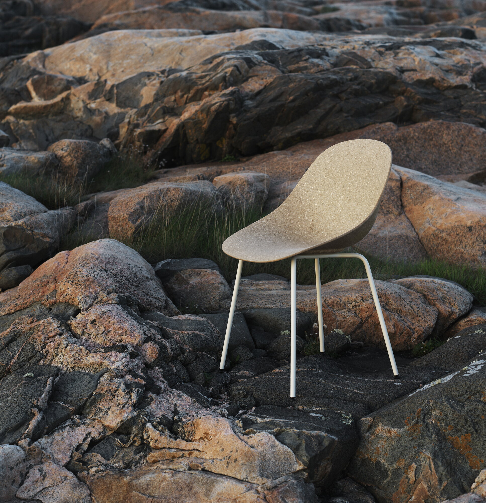 Normann Copenhagen Mat chair, cream steel - hemp | Finnish Design Shop
