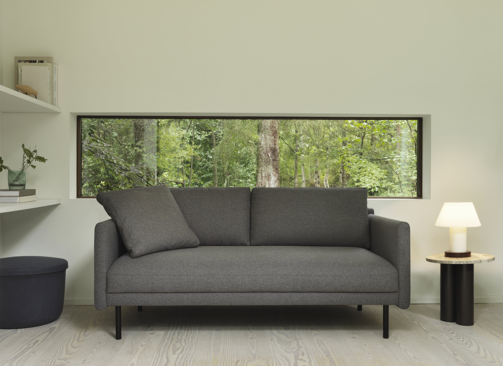 Normann Copenhagen Rar 2-seater sofa, Re-born dark grey | Finnish ...