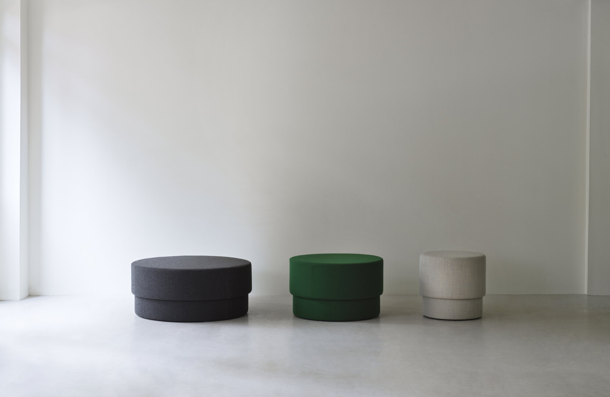 Normann Copenhagen Silo pouf, small, light grey | Finnish Design Shop