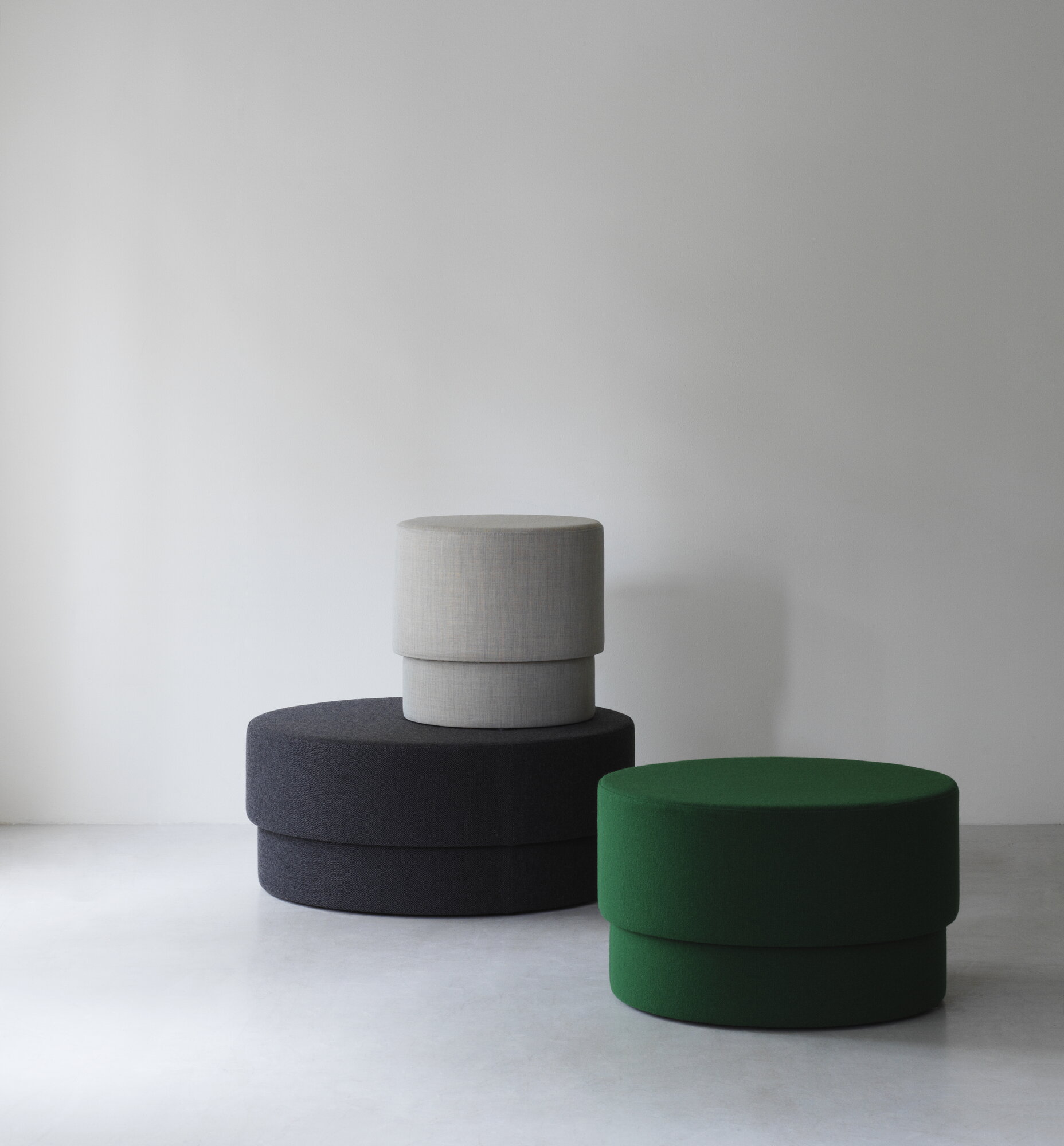 Normann Copenhagen Silo pouf, small, light grey | Finnish Design Shop UK