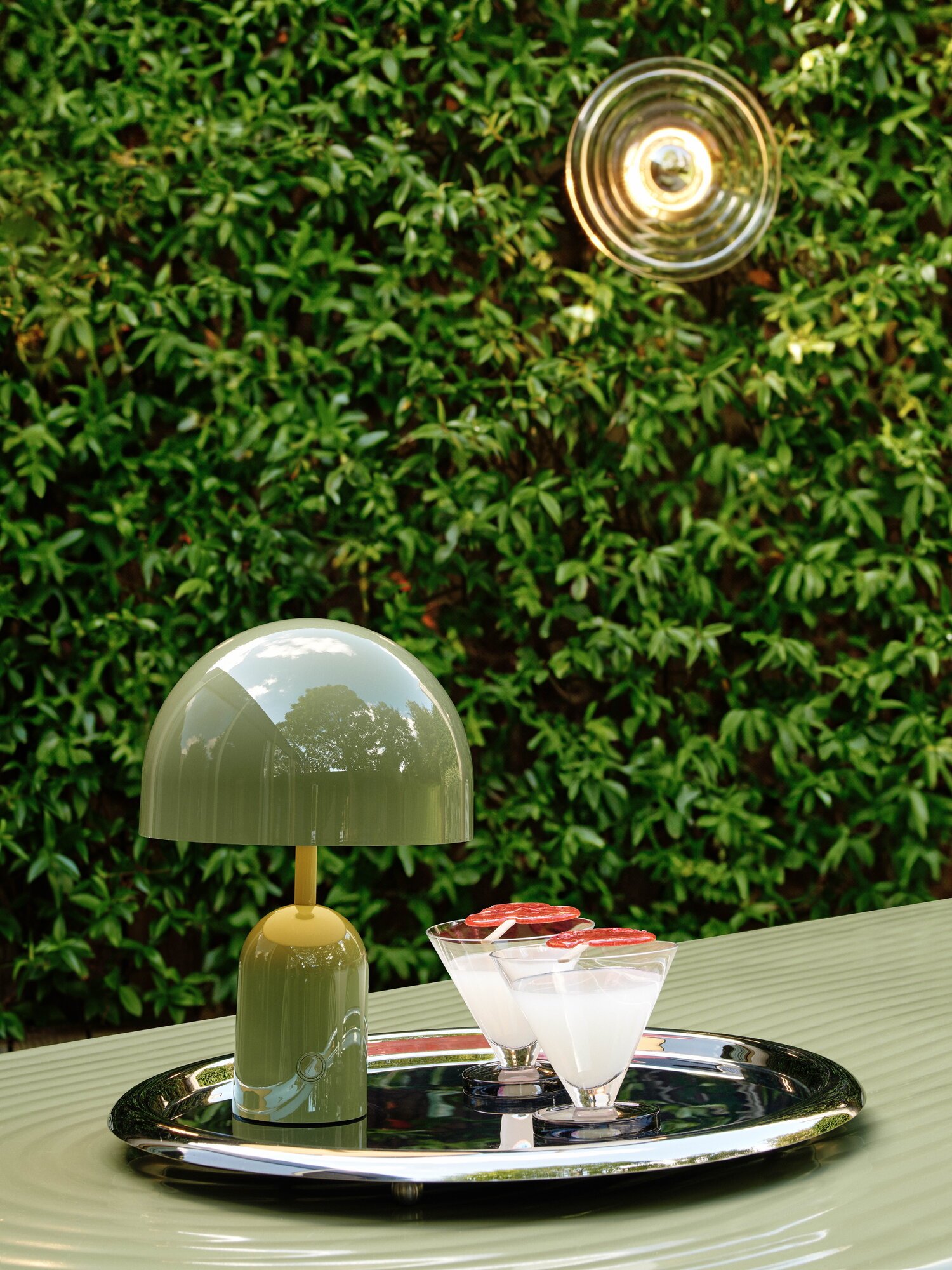 Tom Dixon Bell portable LED table lamp, moss | Finnish Design Shop