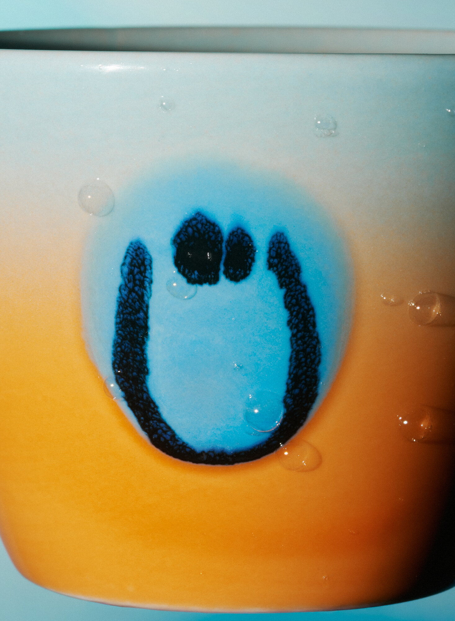 Frizbee Ceramics Super cup L, 275 ml, water orange gradient smile ...