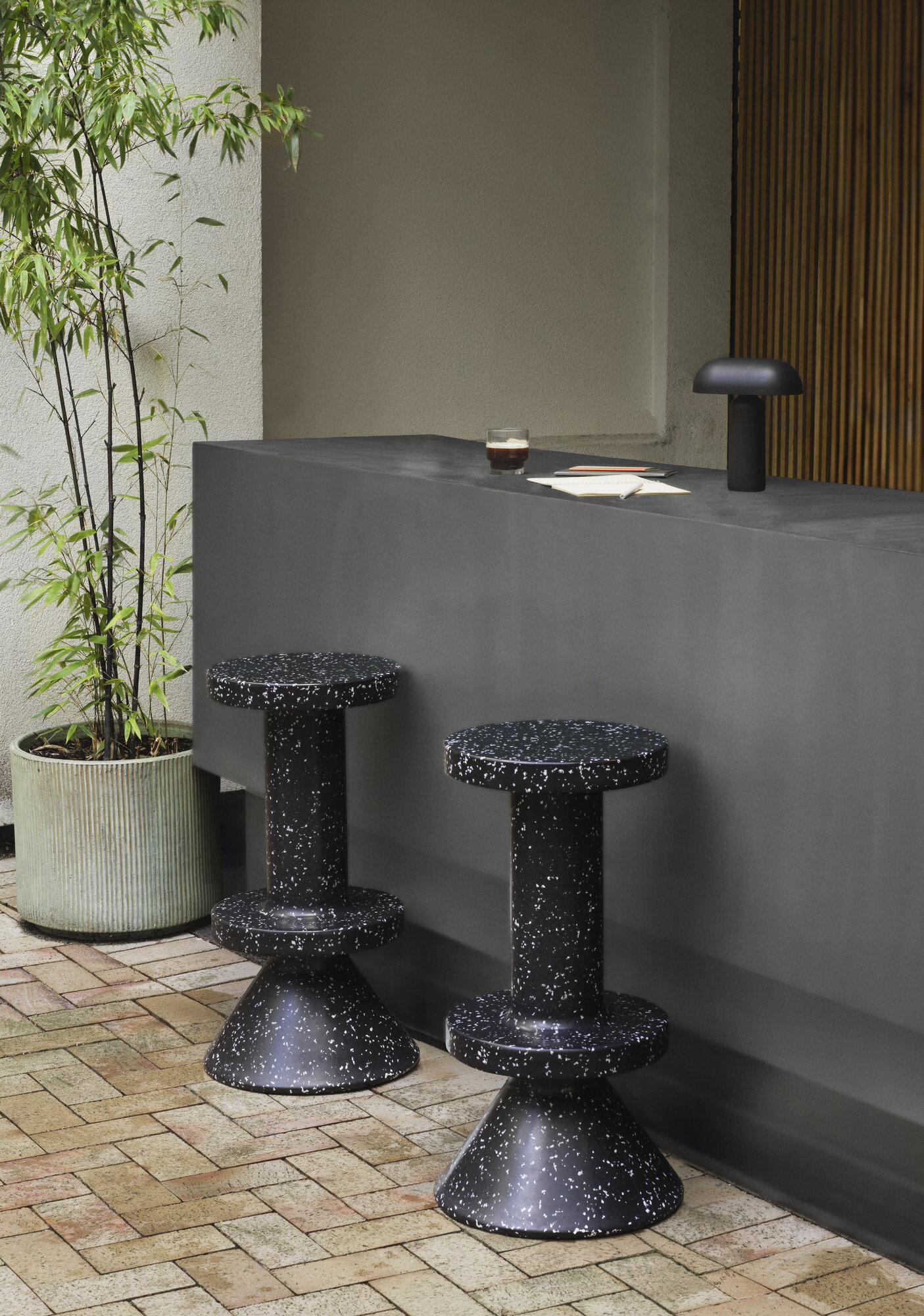 Normann Copenhagen Bit barstool, 75 cm, black | Finnish Design Shop