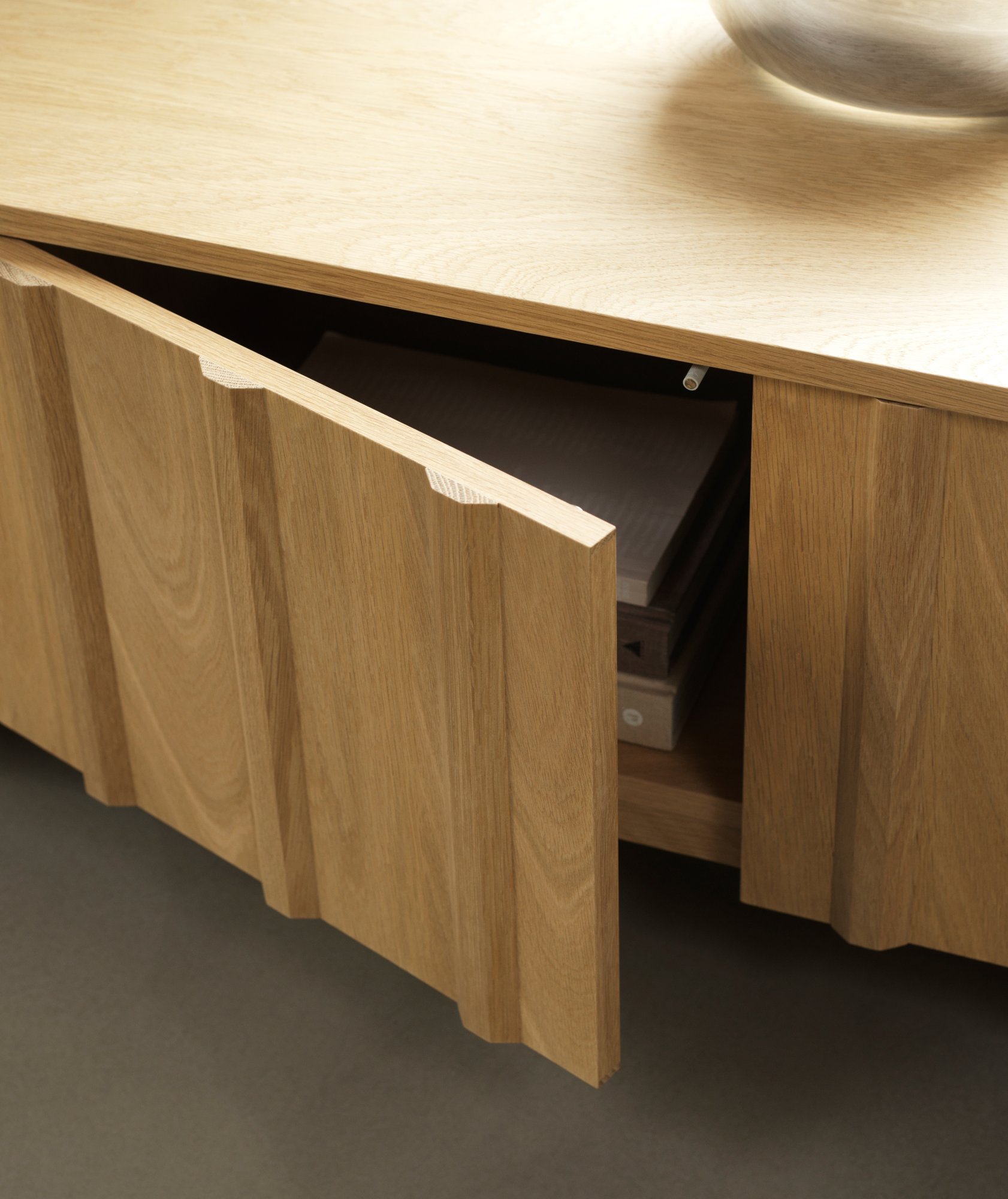 Normann Copenhagen Rib sideboard, low, 175 cm, oak | Finnish Design Shop