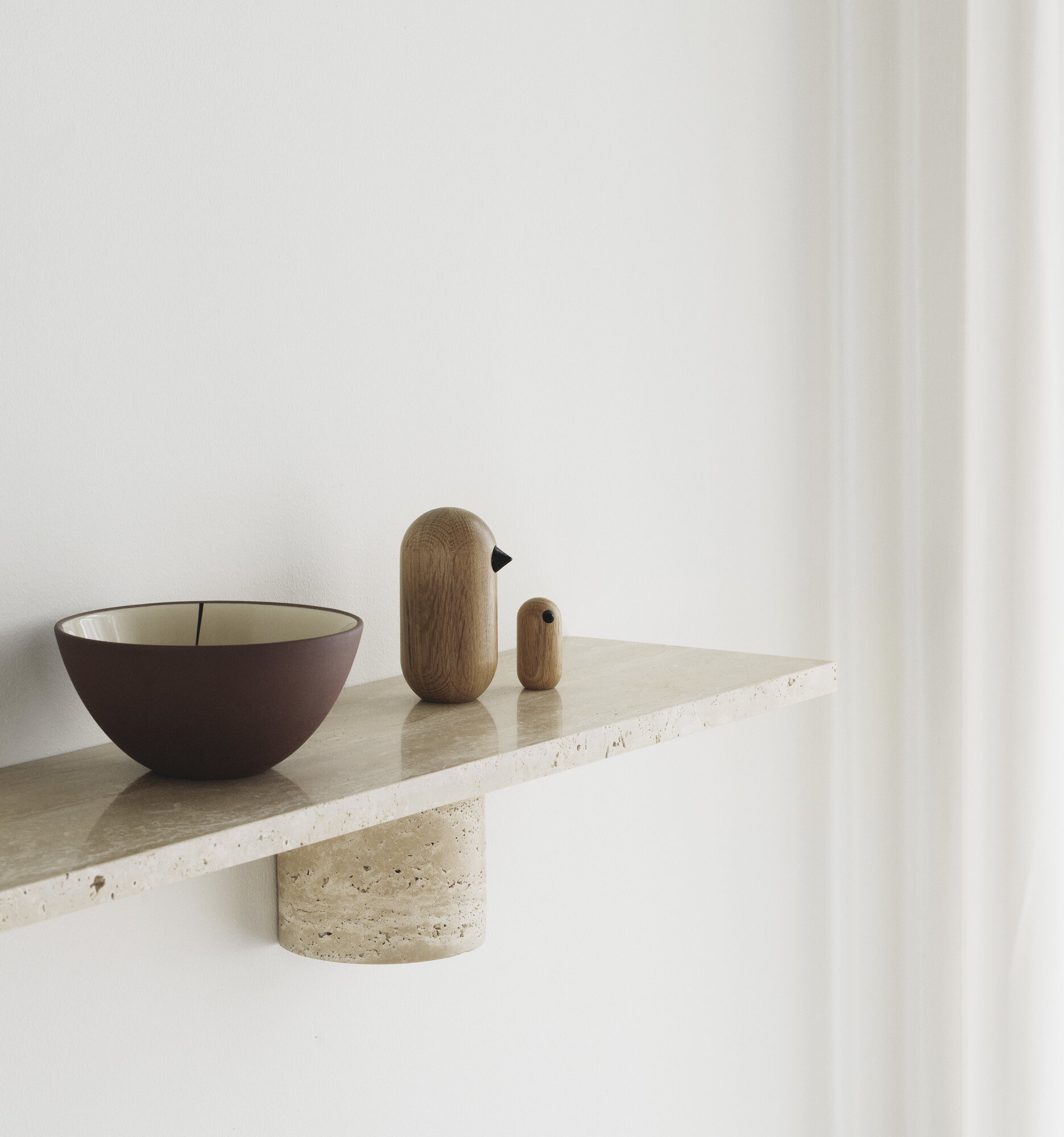 Normann Copenhagen Sten shelf, 120 cm, travertine | Finnish Design Shop