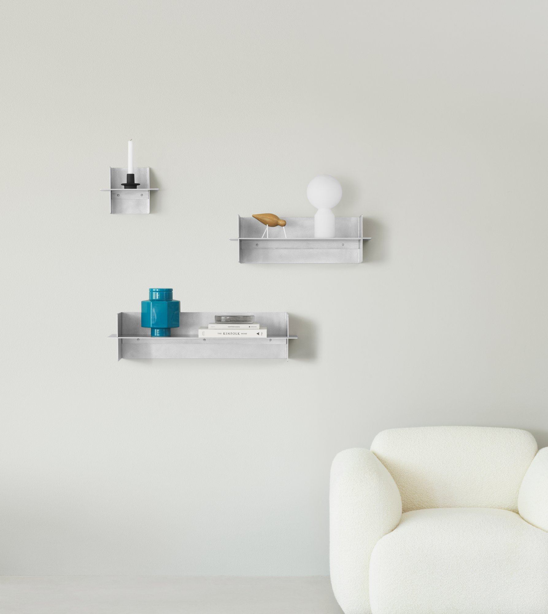 Normann Copenhagen Alu shelf, 80 cm | Finnish Design Shop
