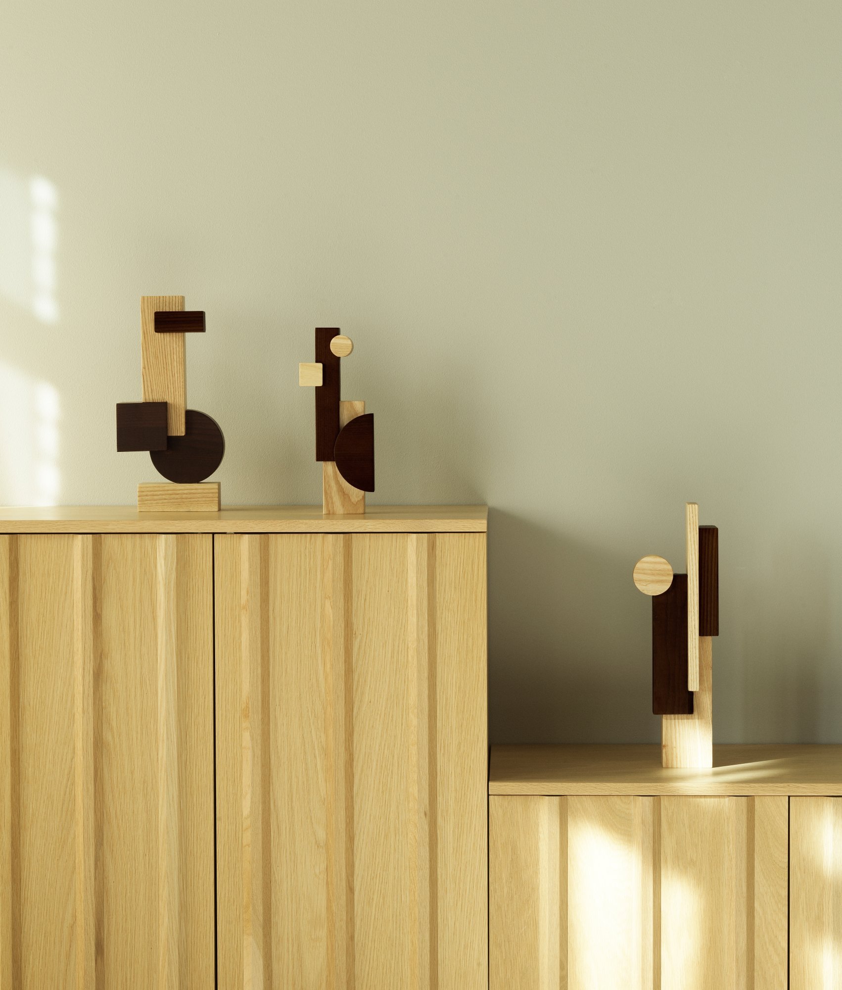 Normann Copenhagen Join sculpture, medium, ash - carbonized ash ...