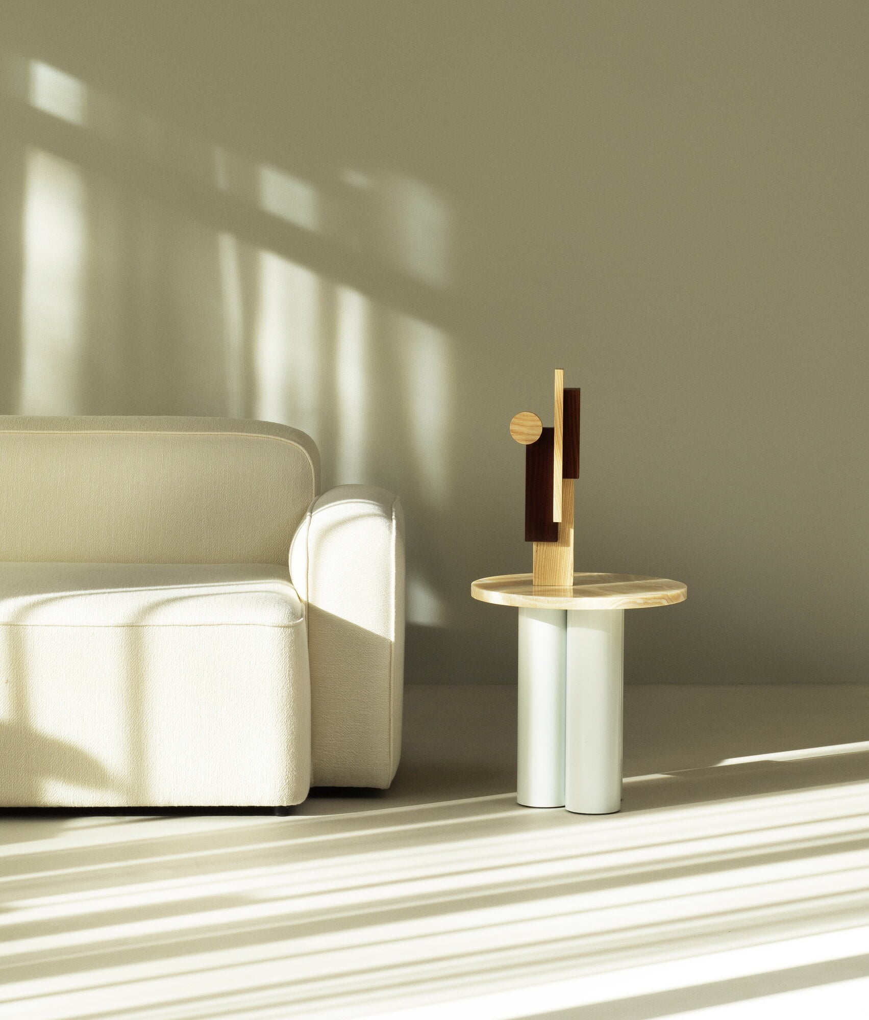 Normann Copenhagen Join sculpture, large, ash - carbonized ash ...