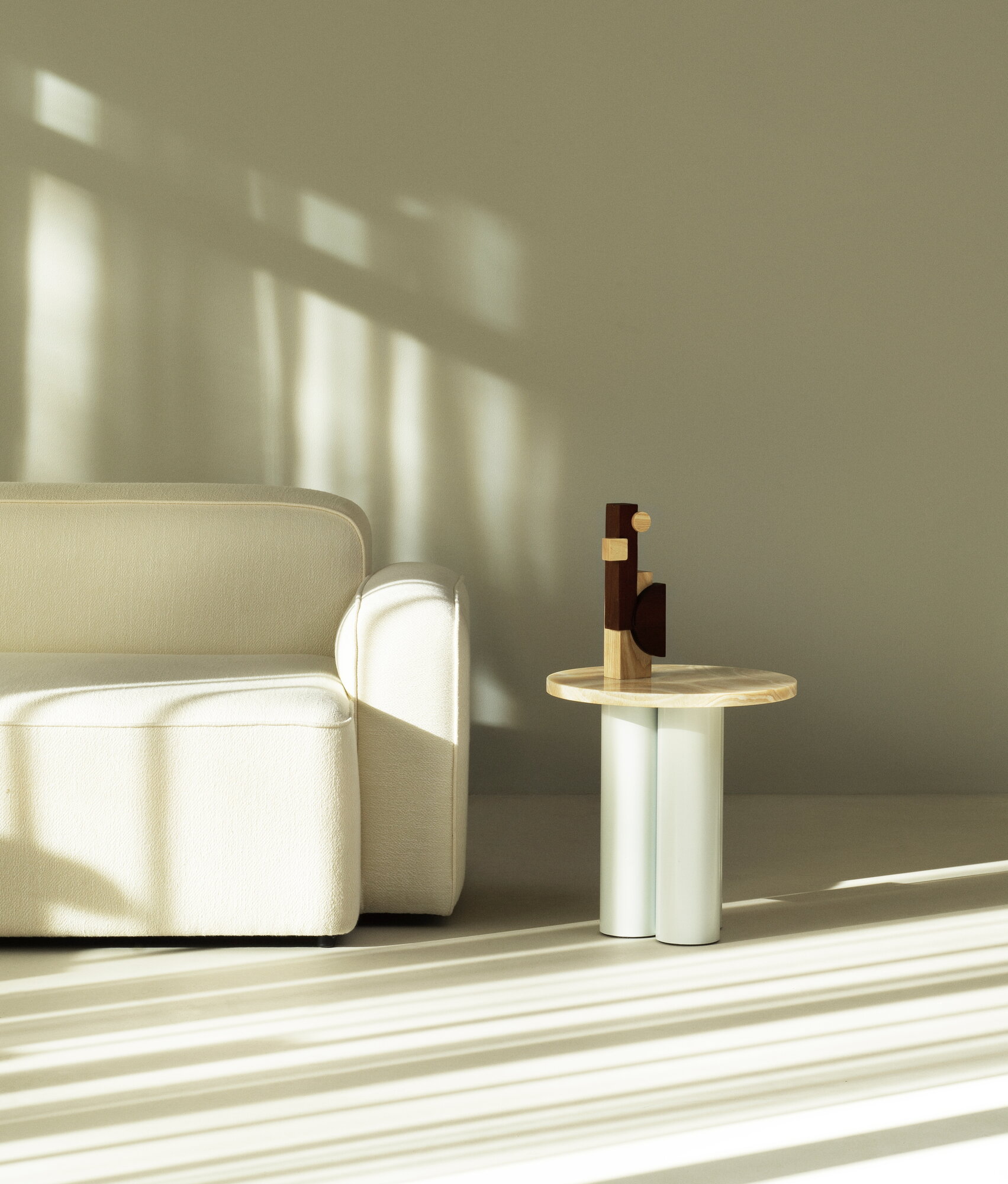 Normann Copenhagen Join sculpture, small, ash - carbonized ash ...