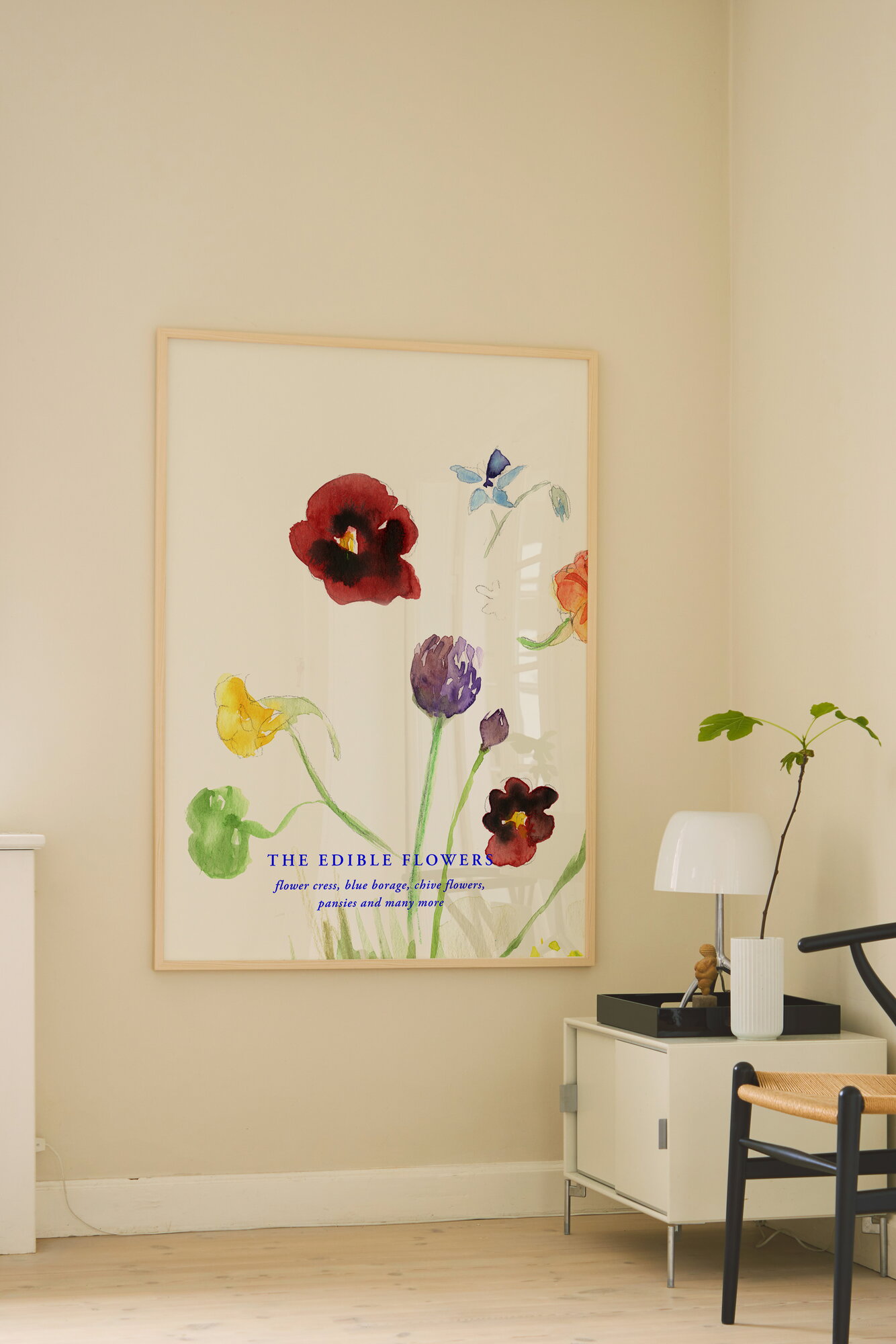 Paper Collective The Edible Flowers poster | Finnish Design Shop