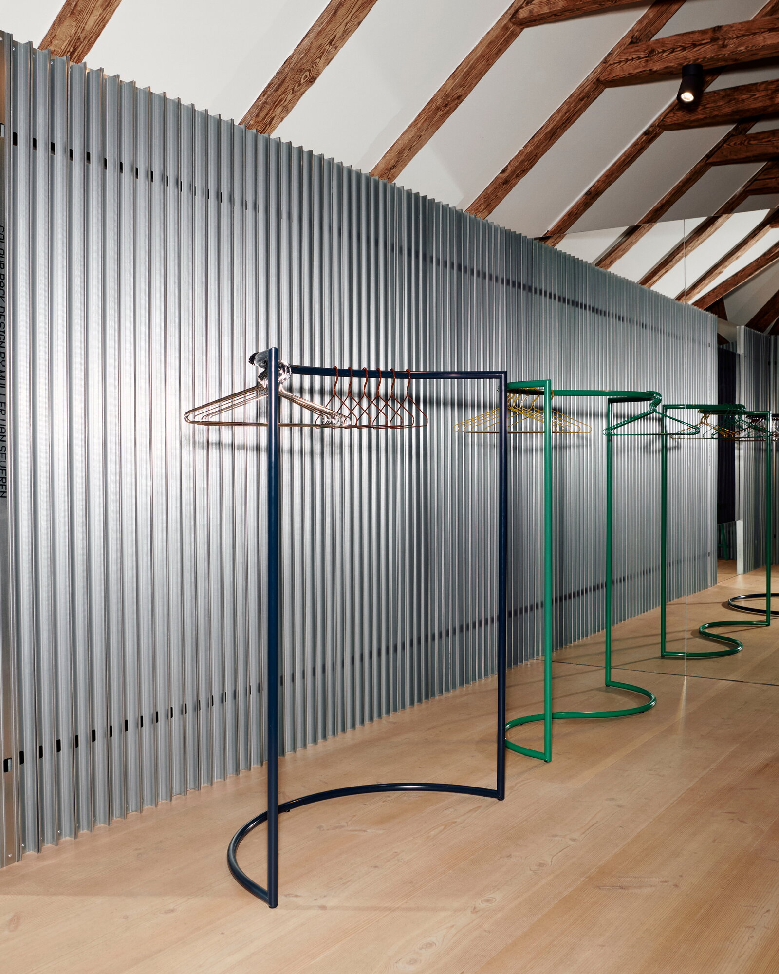 HAY Colour Rack clothes rack, C-shape, black | Finnish Design Shop