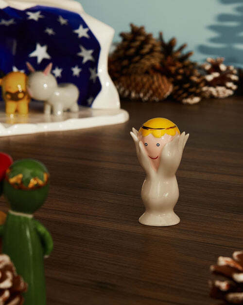 Alessi Happy Eternity Baby nativity set with 3 extra figurines ...