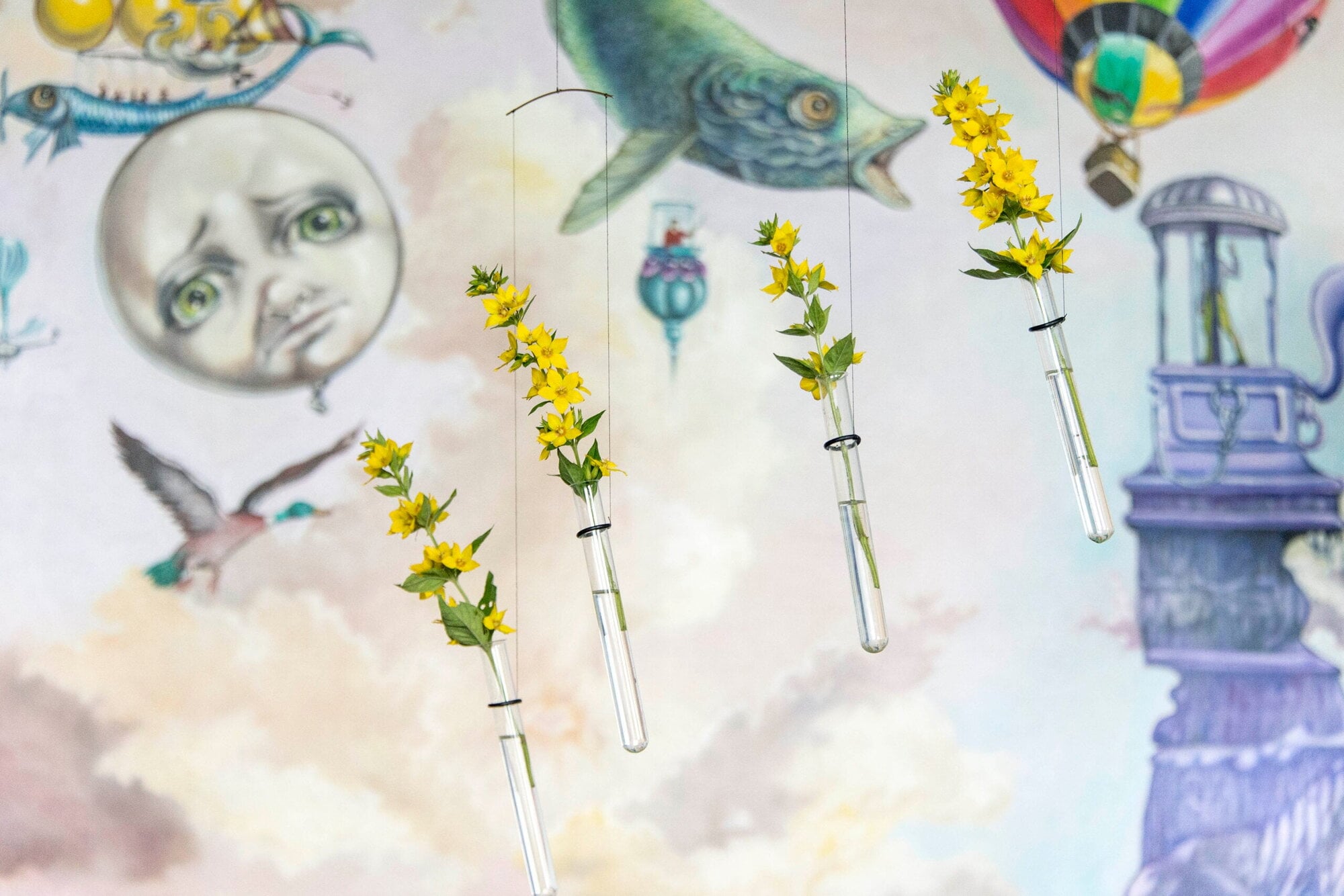 Flensted Mobiles Flying Flowers mobile | Finnish Design Shop