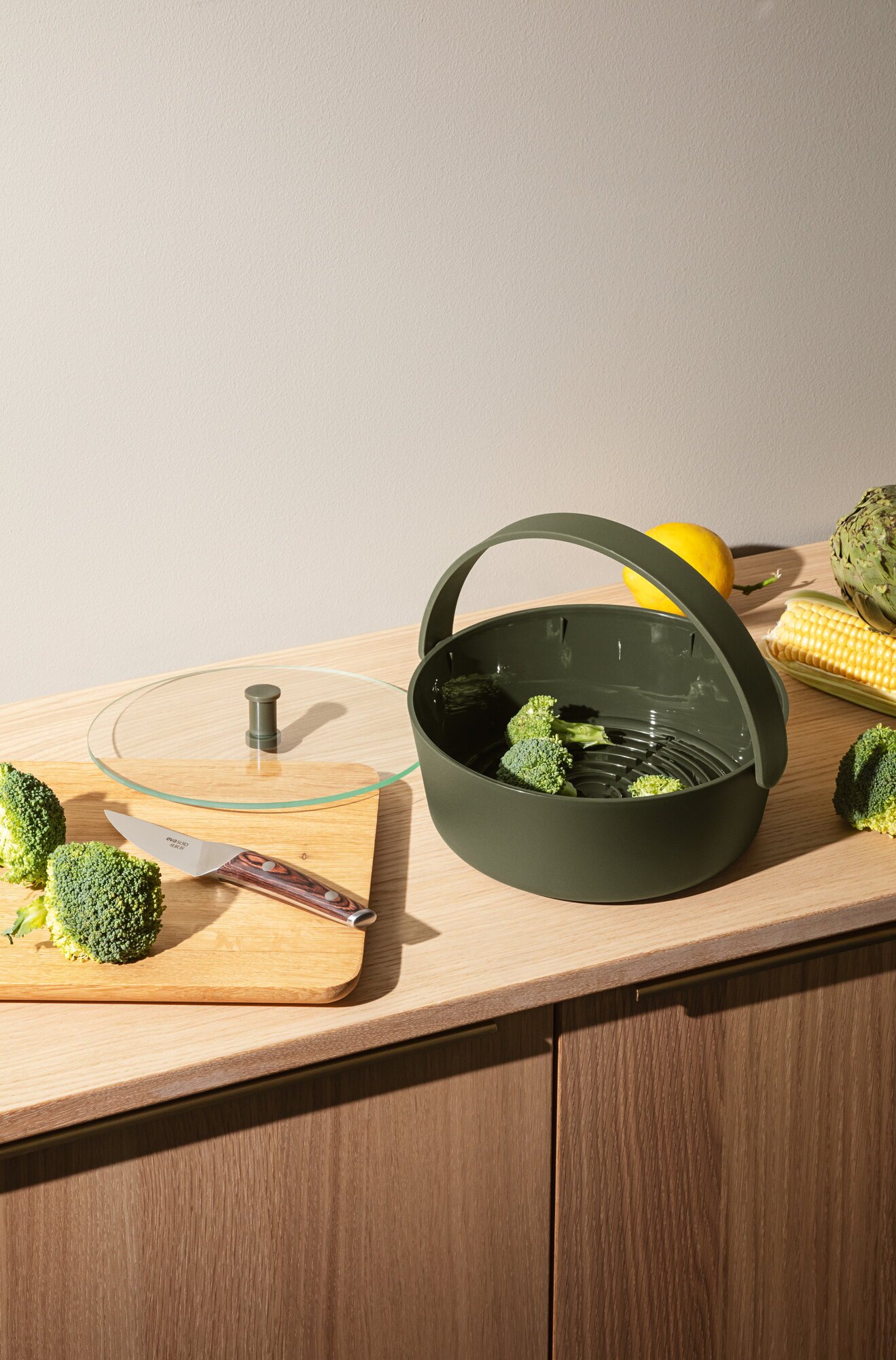 Eva Solo Green Tools steamer for microwave oven, green | Finnish Design ...