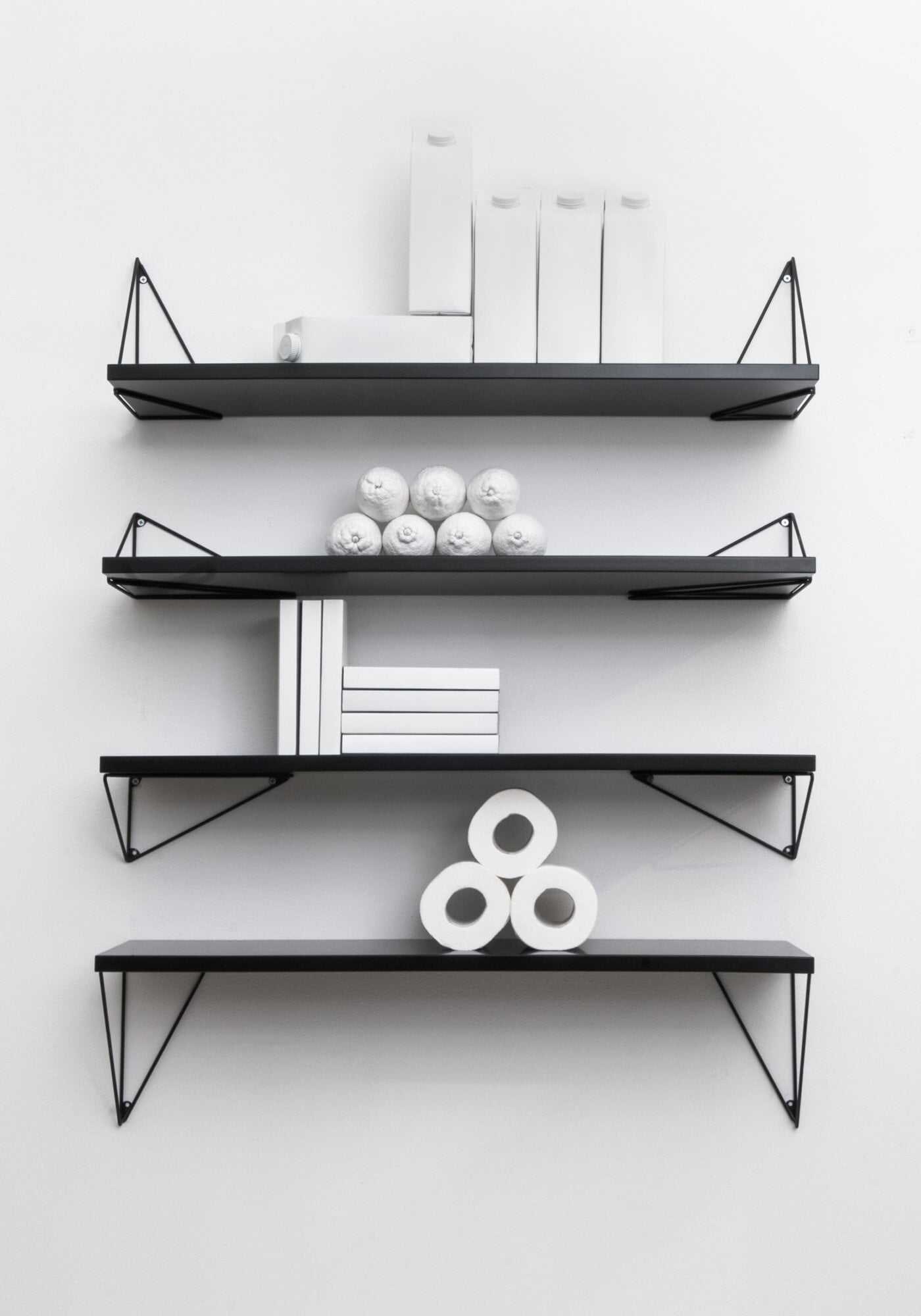 Maze Pythagoras shelf, 80 x 20 cm, black | Finnish Design Shop